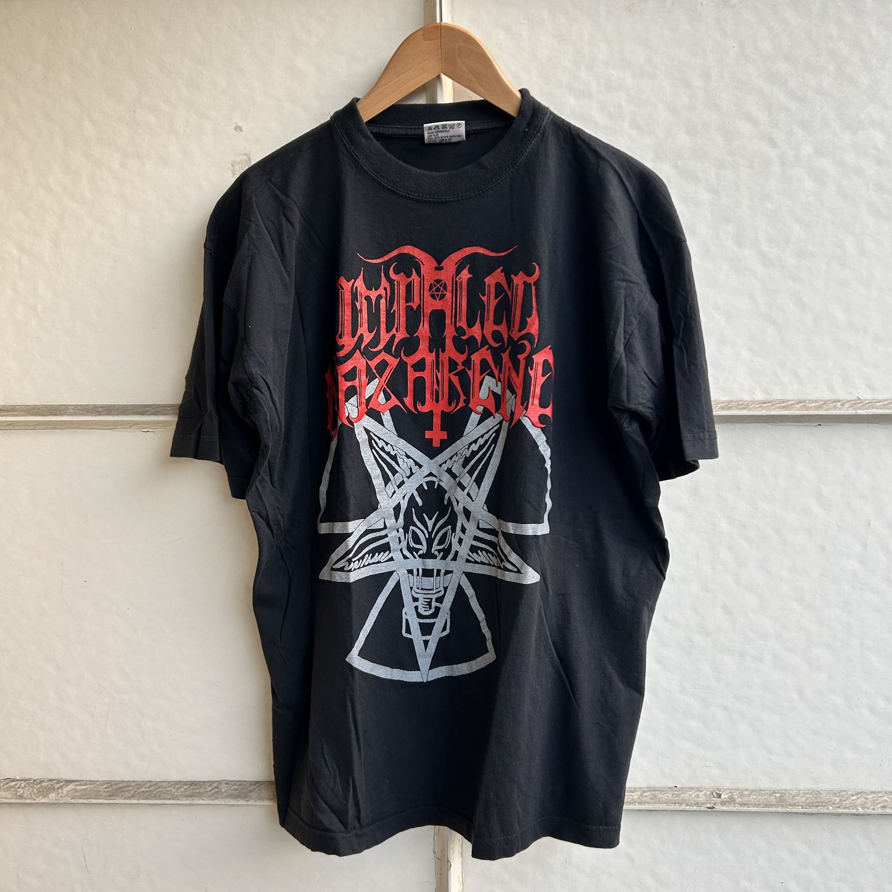 Band Tees × Vintage Vintage Hammering Down Satan's Law Impaled Nazarene ...