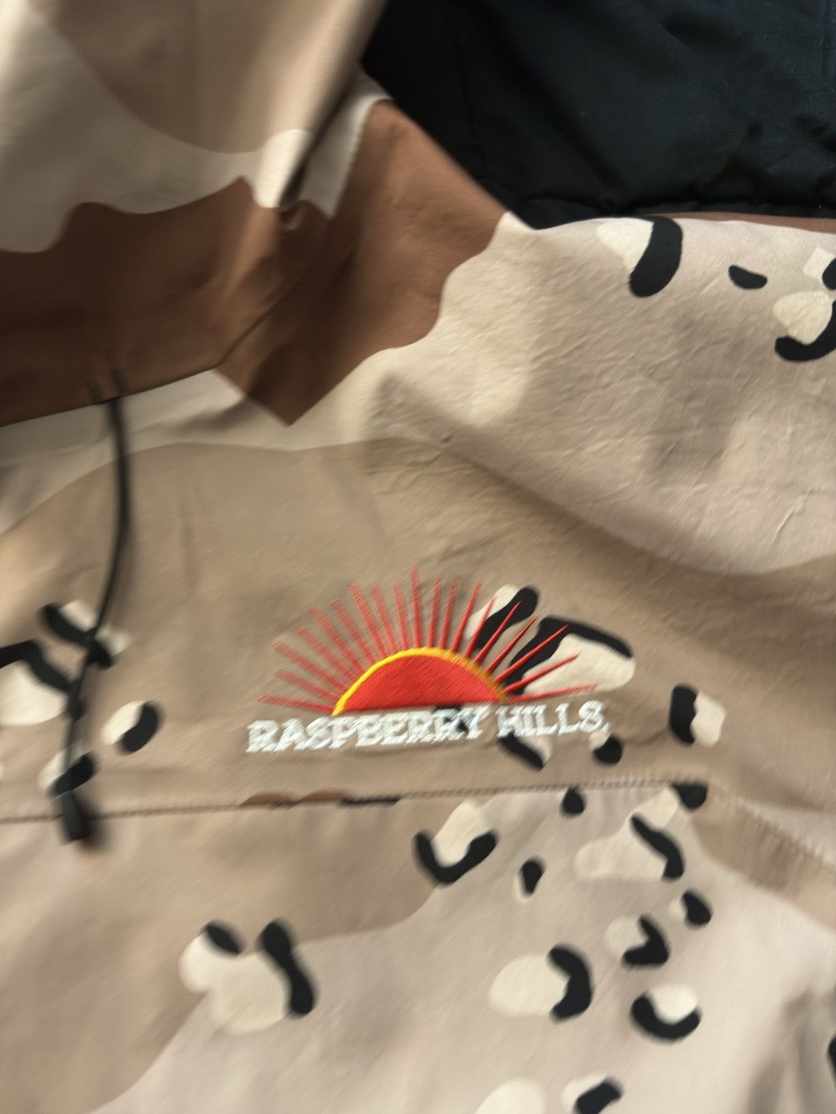 Streetwear × The GV Gallery GV Gallery Raspberry Hills Rain Jacket Camo ...