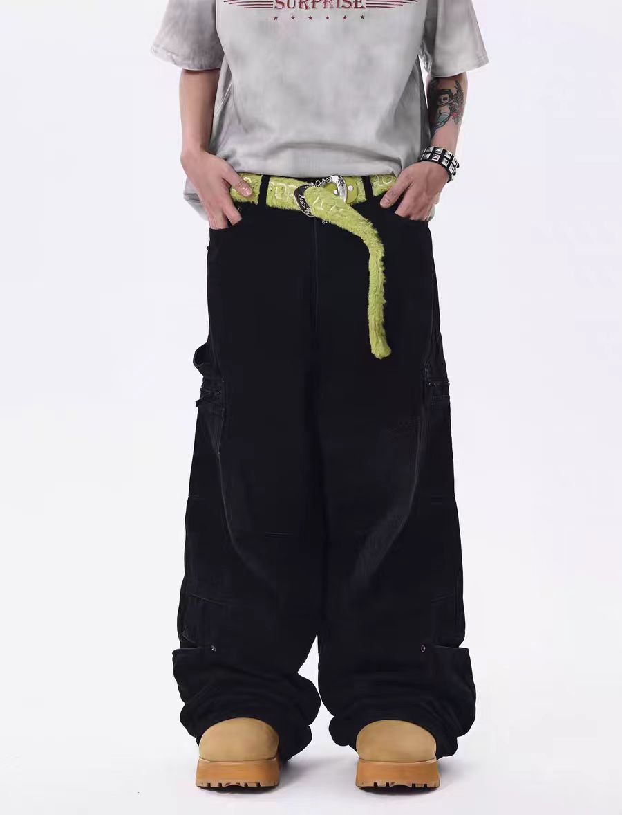 Japanese Brand × Jean × Streetwear Heavy vintage multi-pocket ...