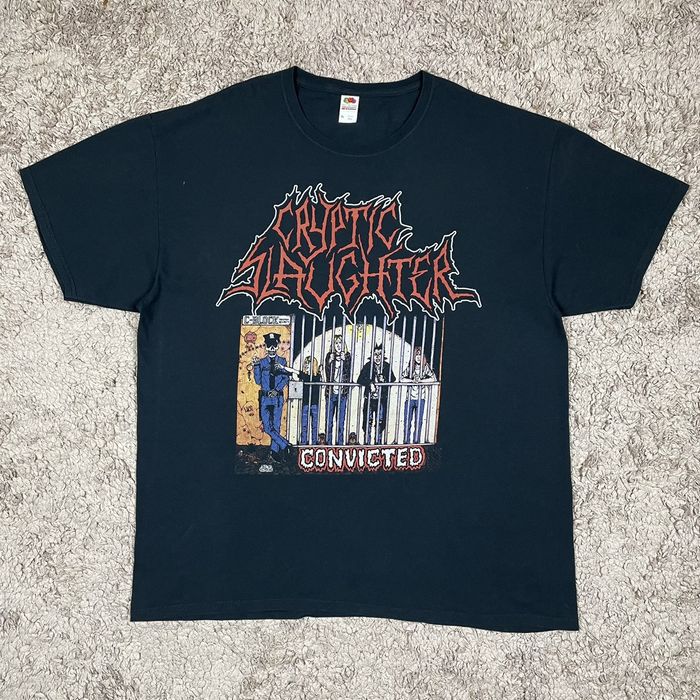 Rock Band Cryptic Slaughter Convinted T-shirt | Grailed