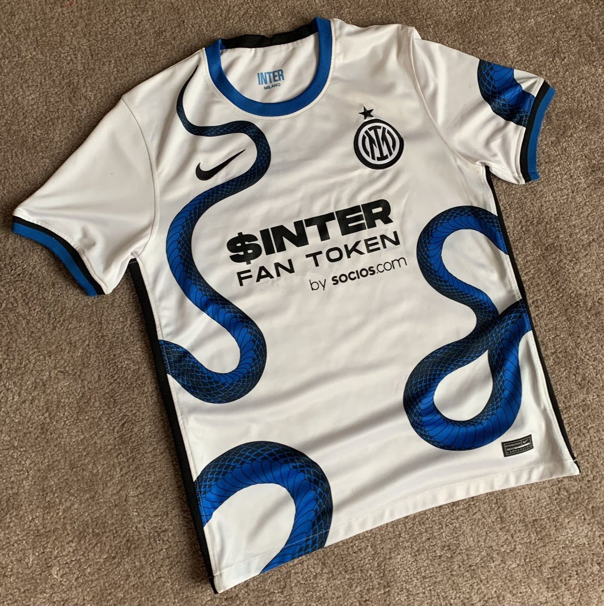 Nike Inter Football Fan Jersey Y2K Snakes Drill | Grailed