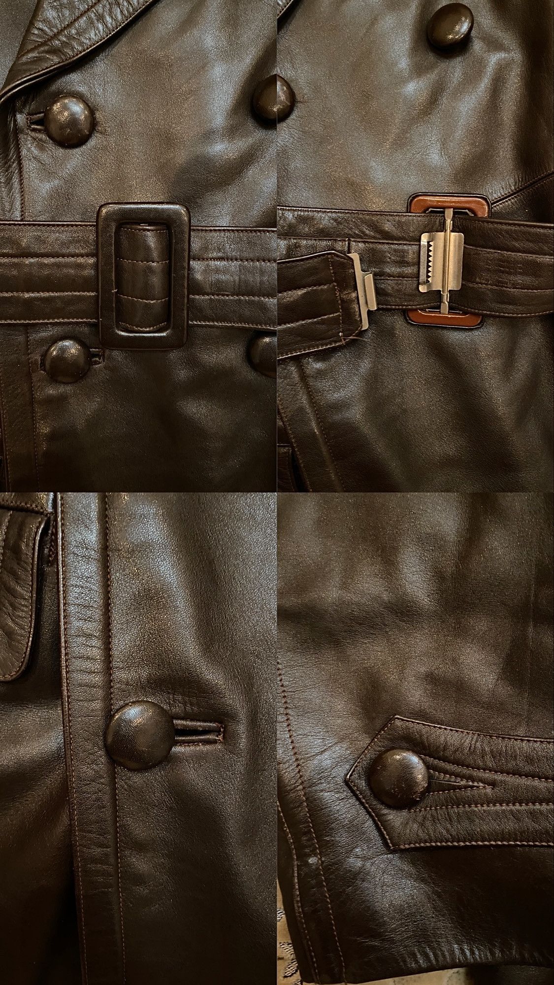 Vintage Retro Military WW2 German Luftwaffe Motorcycle Leather Coat ...