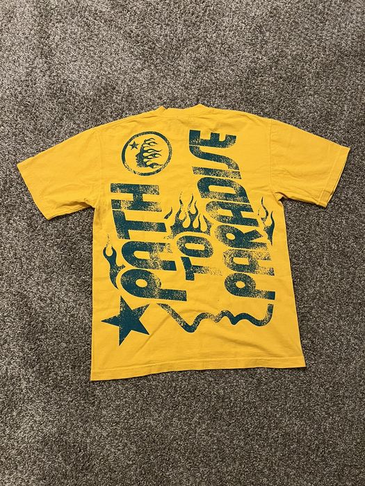 HELLSTAR HELLSTAR Jesus Tee Yellow/Green | Grailed
