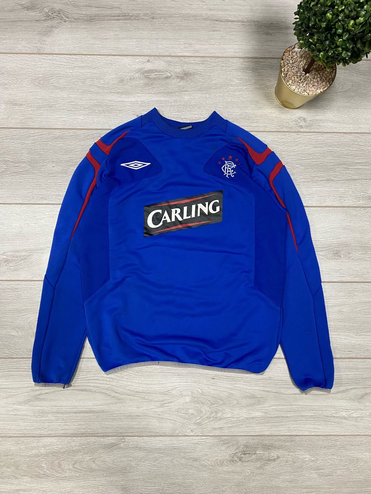 Soccer Jersey × Umbro × Vintage Rangers vintage long sleeve jersey ...