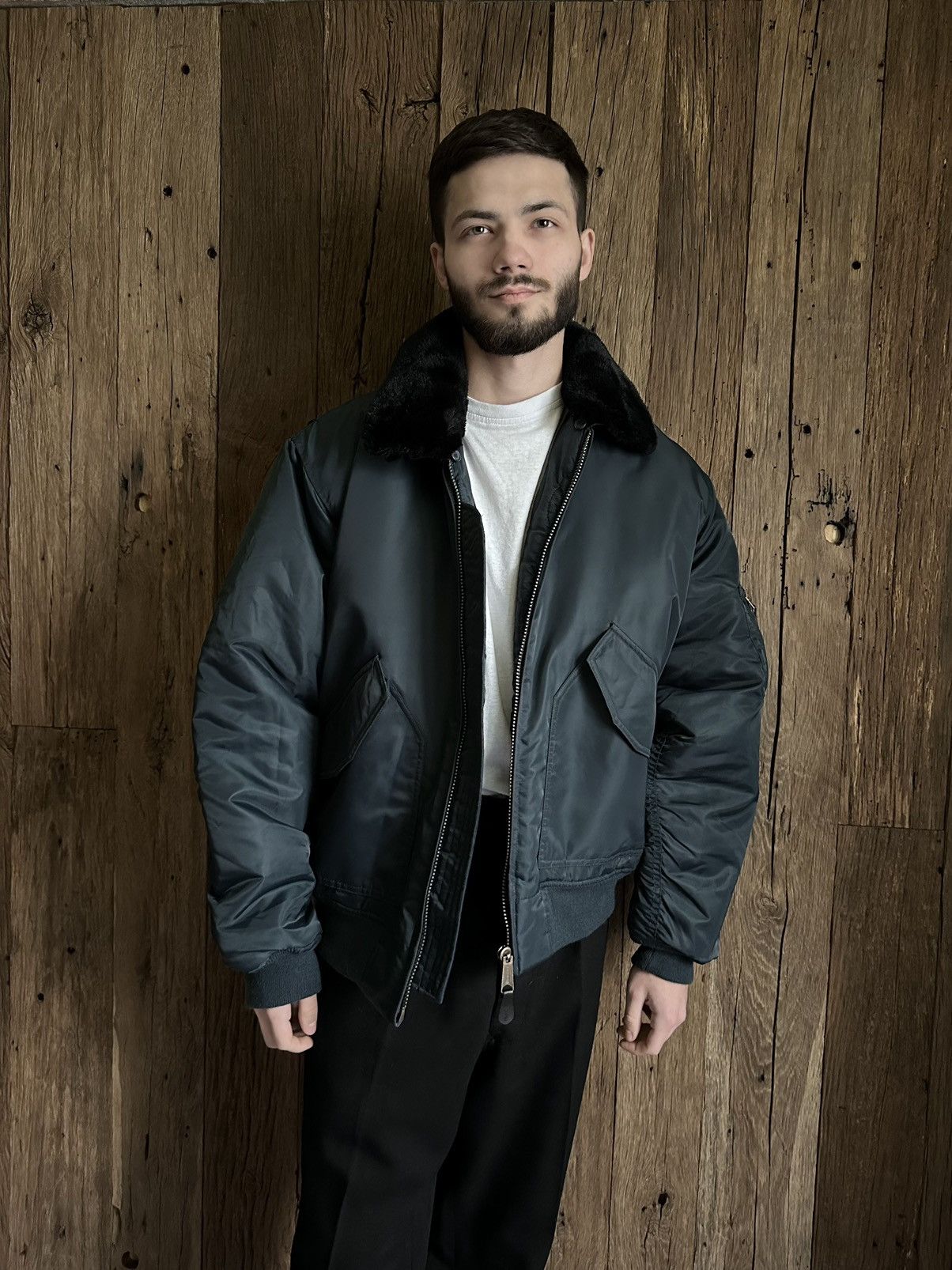 Vintage Vintage USAF CWU-36P Flying Cold Weather Fur Bomber Jacket ...