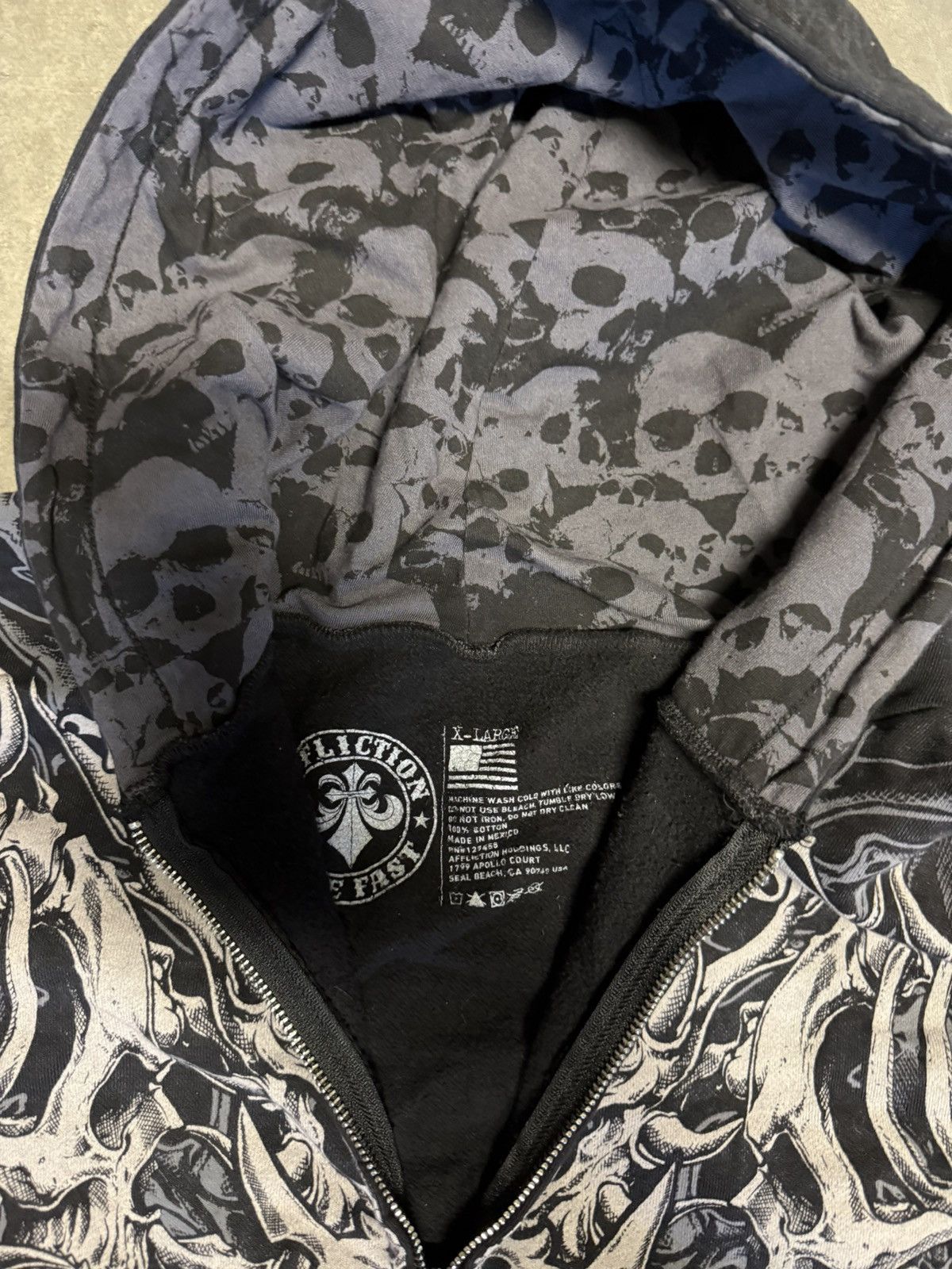 Affliction Ken Carson x Affliction Zip Up XL | Grailed