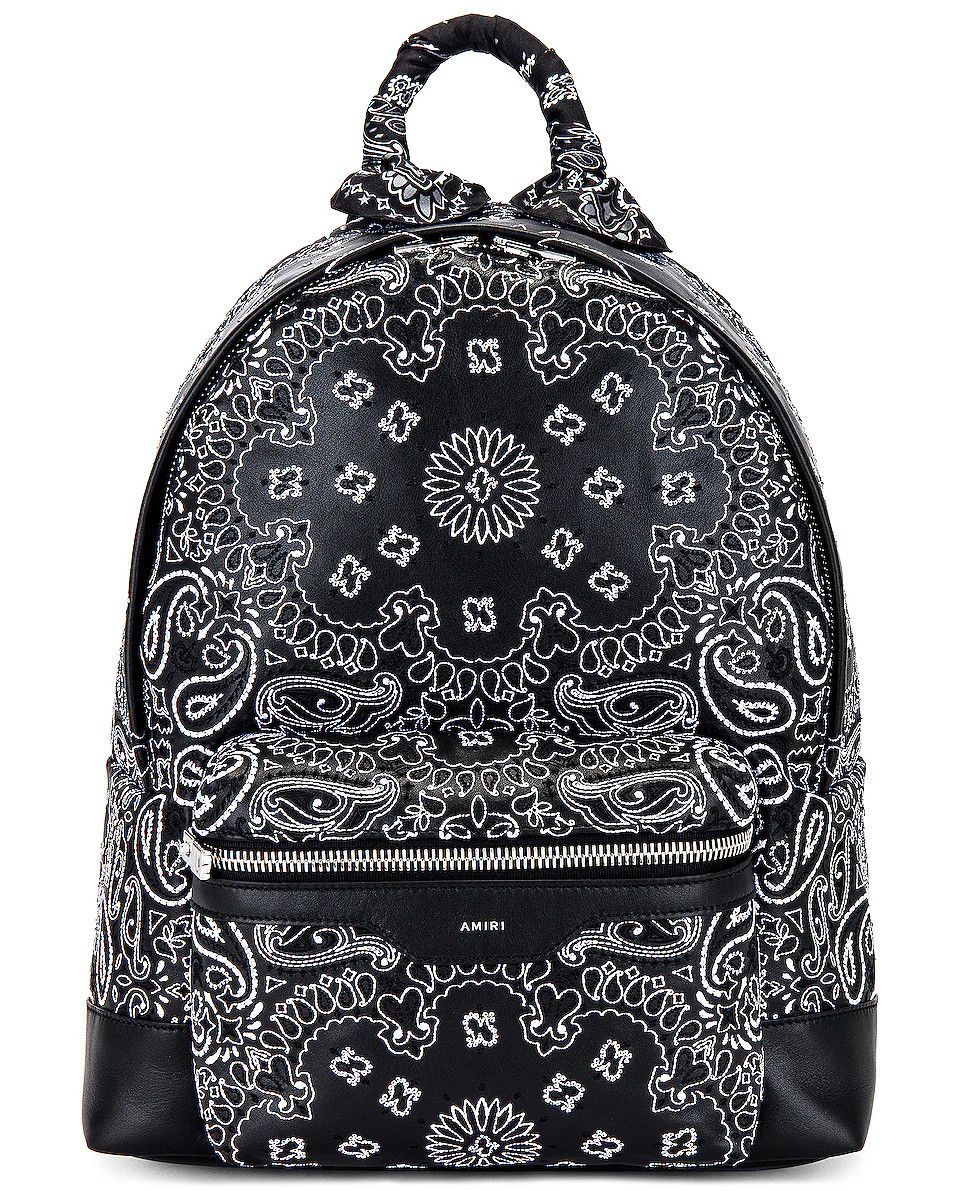 Amiri o1gr1nt0924 Size: OS / Bandana Classic Backpack in Black | Grailed