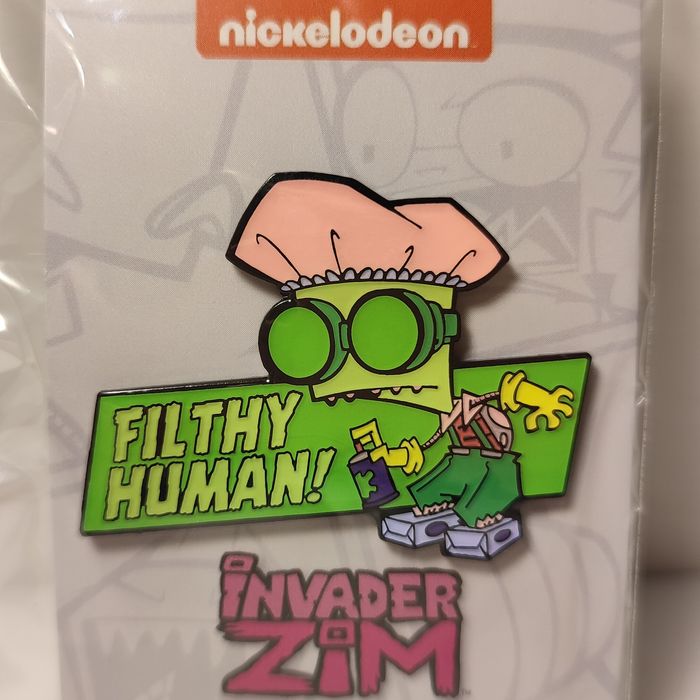 Nickelodeon Invader Zim Filthy Human Collectible Enamel Pin | Grailed