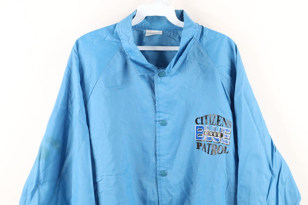Vintage Vintage 80s Patrol Code Blue Coach Coaches Jacket USA | Grailed