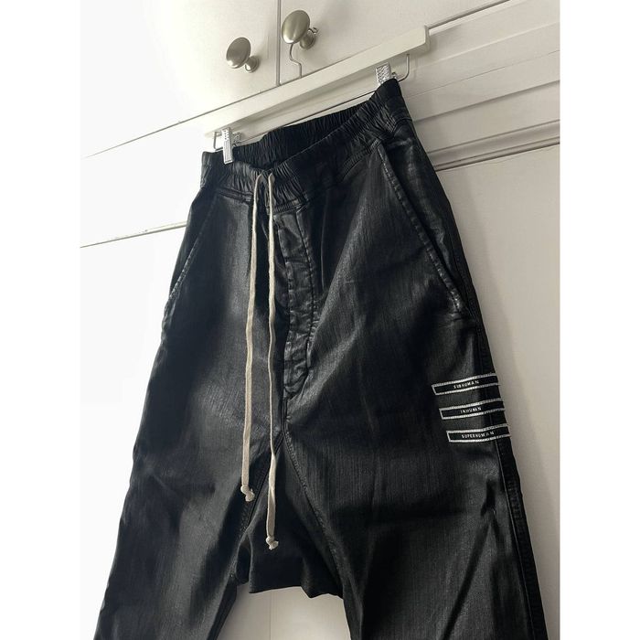 Rick Owens Cropped Wax Drawstring SUBHUMAN INHUMAN SUPERHUMAN | Grailed