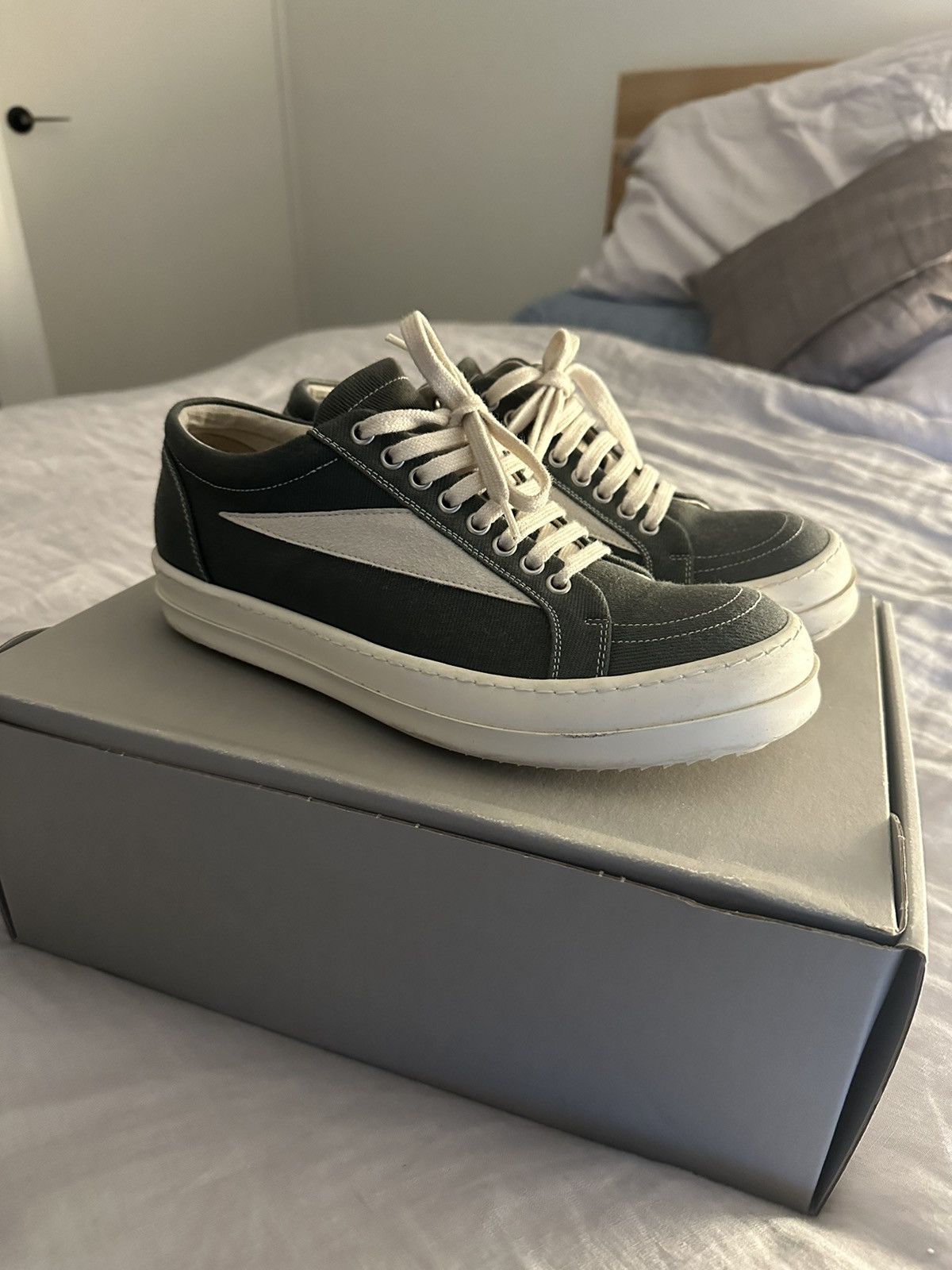 Rick Owens × Rick Owens Drkshdw Rick Owens DRKSHDW Vintage Grey Vans ...