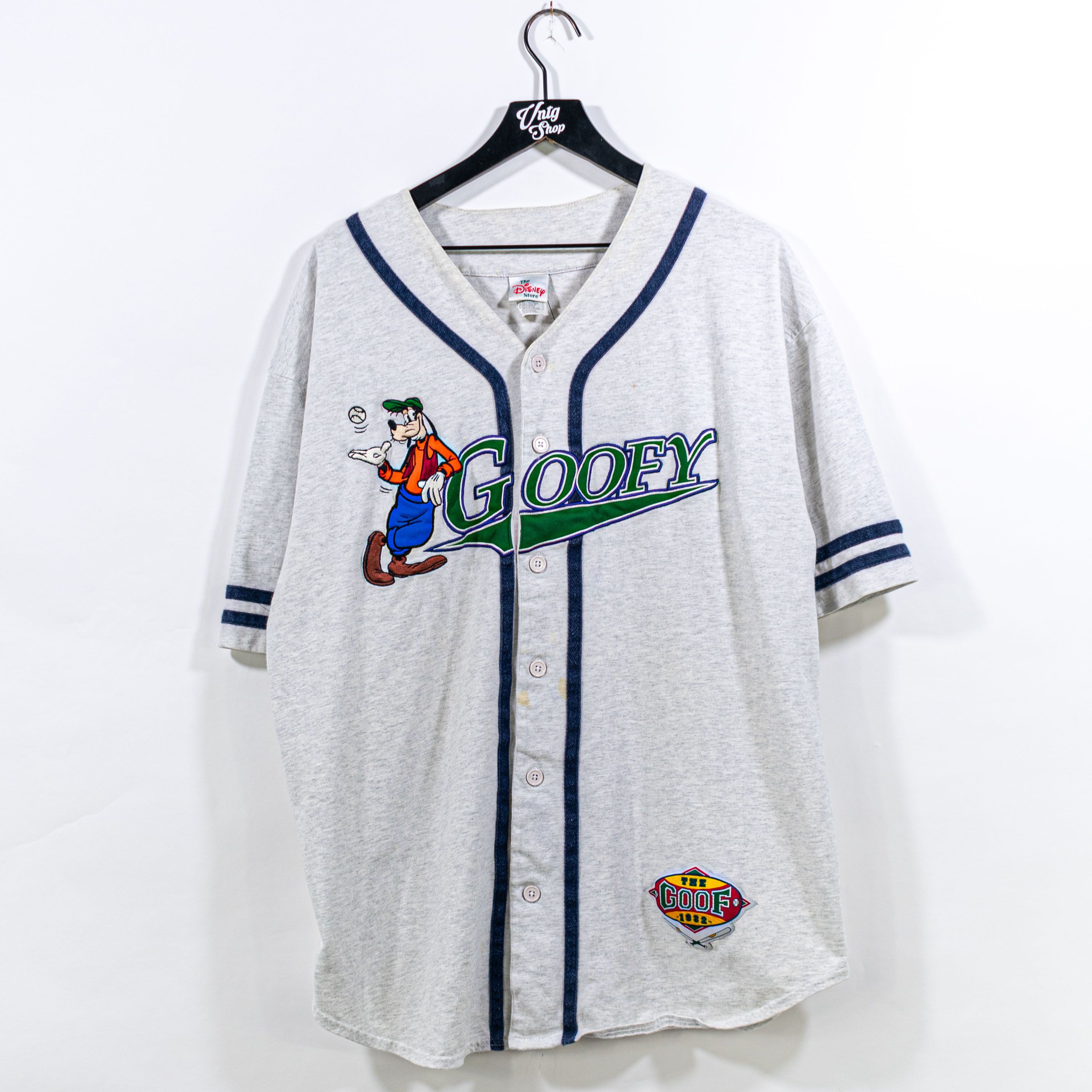 Vintage Disney Goofy Baseball Jersey XL Y2K The Goof Cartoon Movie ...