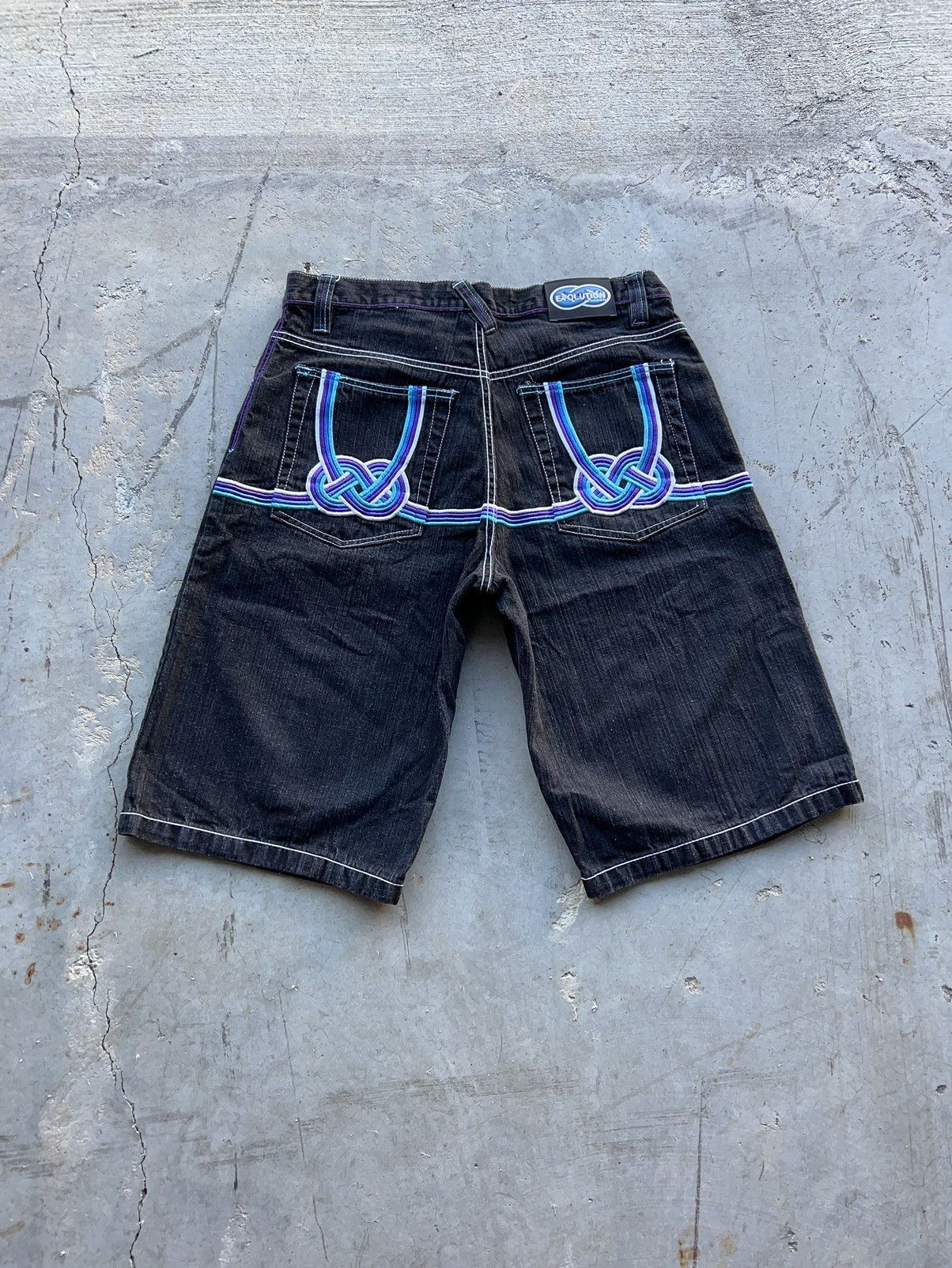 Vintage Vintage Crazy Y2K Evolution Jnco Style Baggy Jorts | Grailed