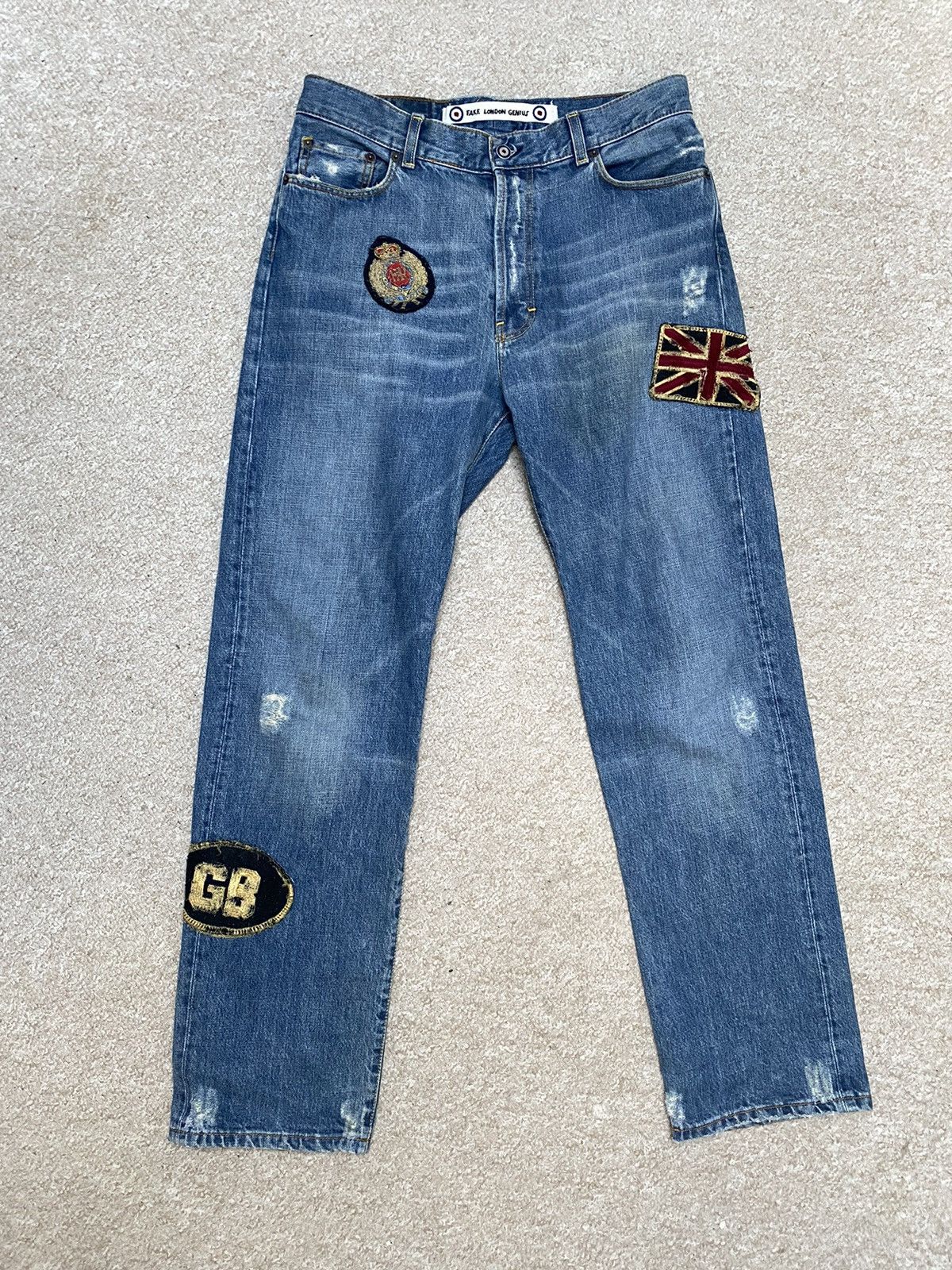 Fake London Genius × Vintage Rare jeans fake london genius | Grailed