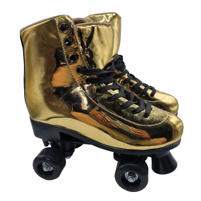 Other C&C California Mens 10M Metallic Gold Roller Skates Retro Di ...