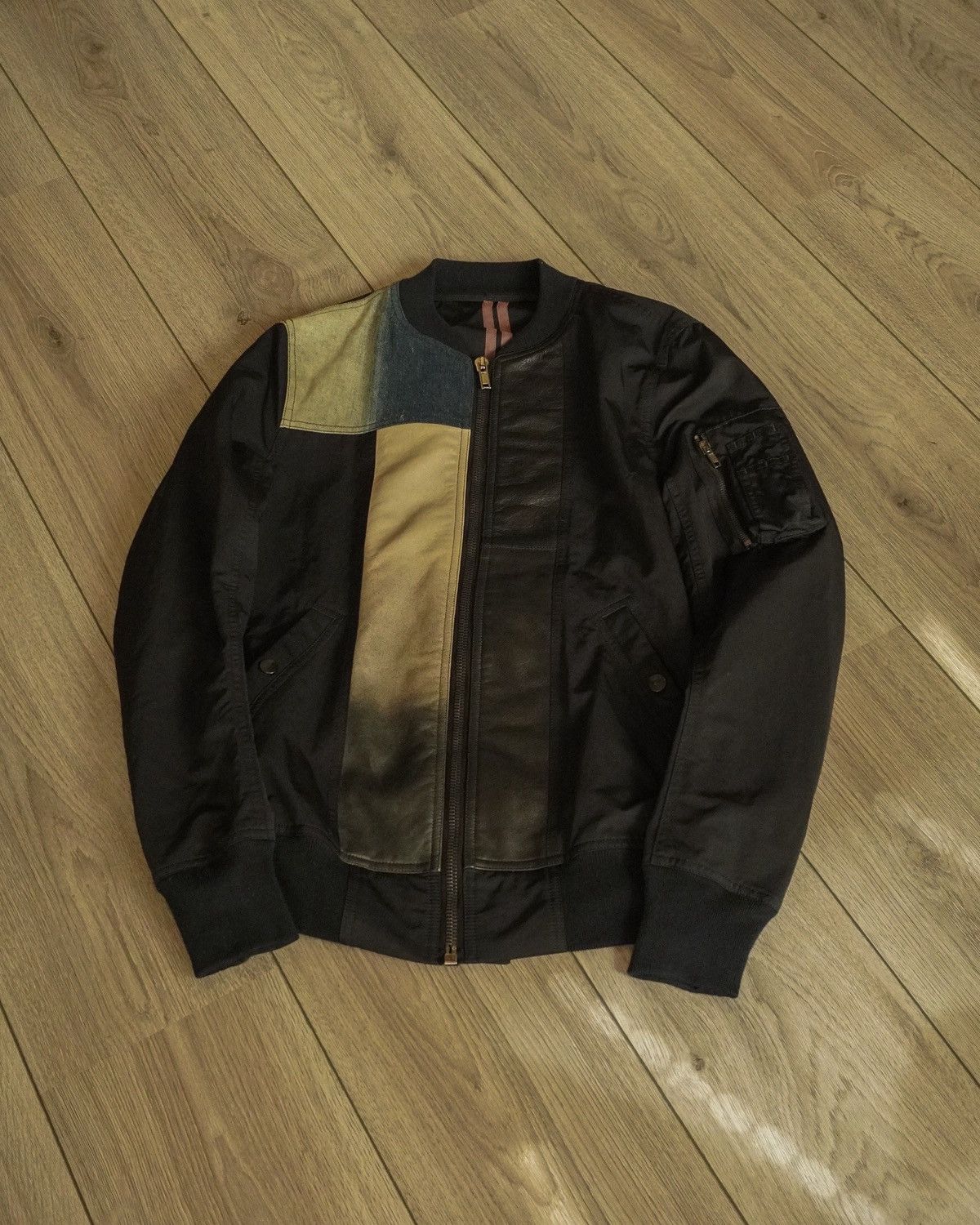 Rick Owens SS2016 Rick Owens Cyclops Leather Patch Bomber Jakcet | Grailed