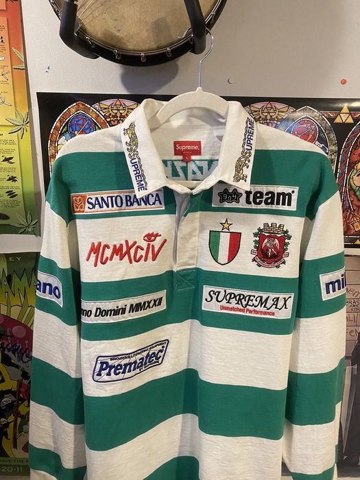 Supreme 2022 Supreme Striped Rugby Polo | Grailed