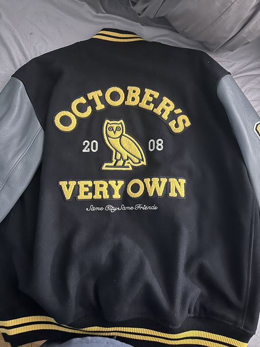 Octobers Very Own Octobers very own leather varsity jacket | Grailed