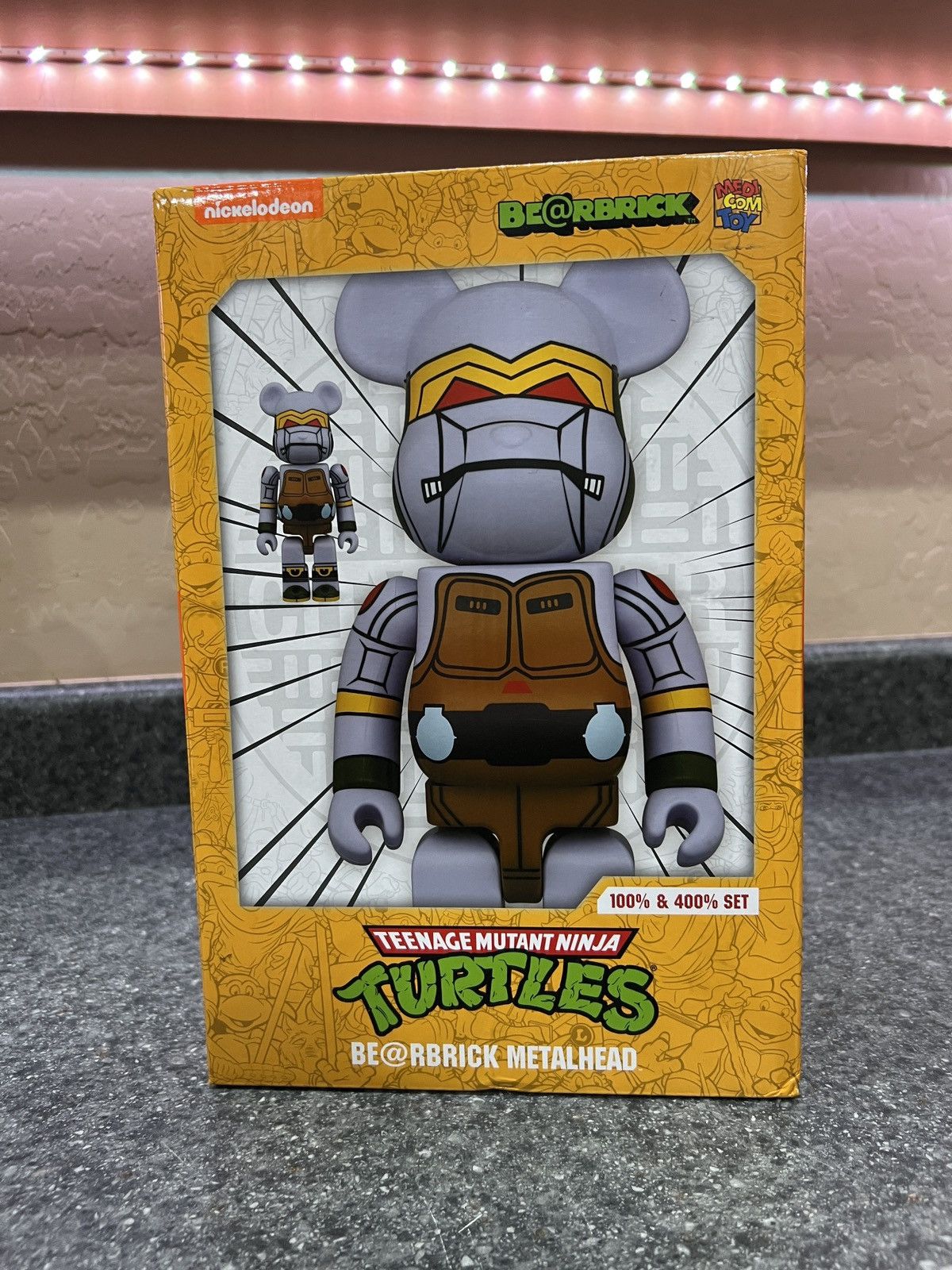 Medicom Bearbrick Bearbrick- ninja turtles- metal head 400%& 100% ...