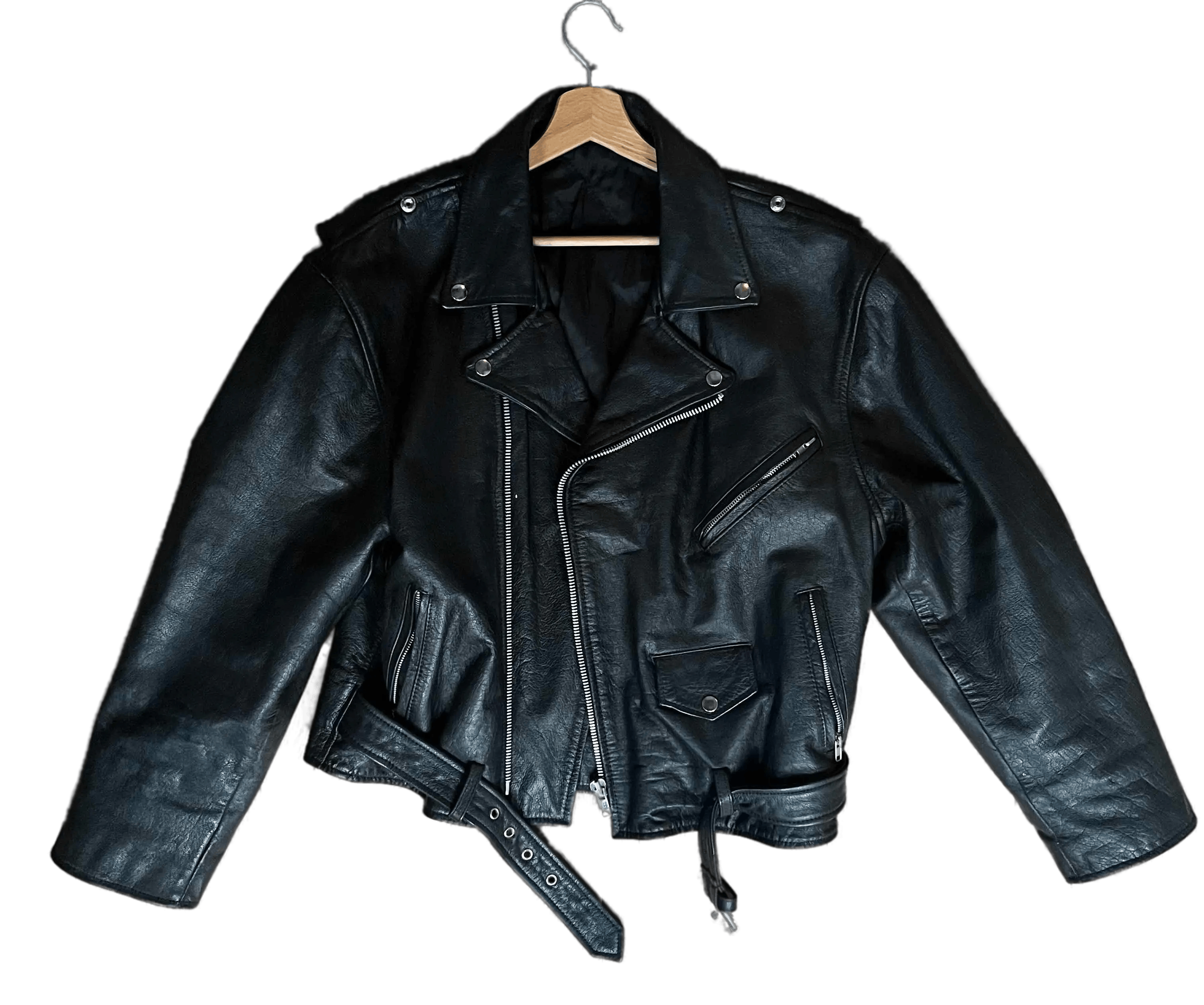 Leather × Vintage RARE French Perfecto Leather Jacket | Grailed