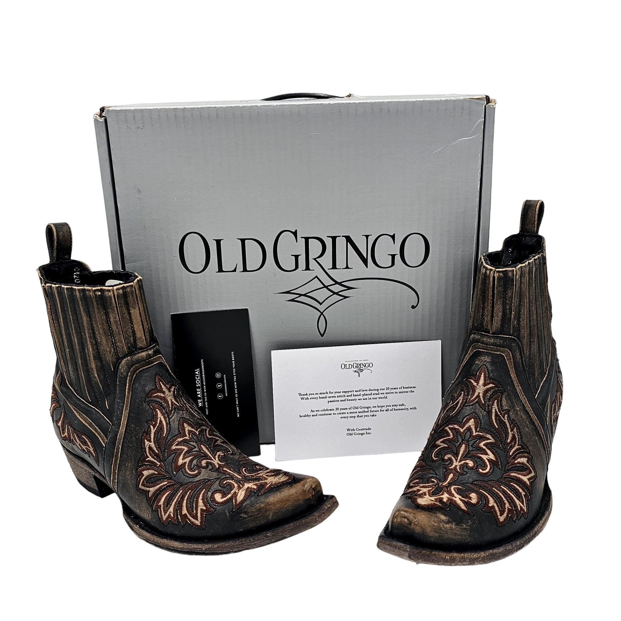 Old Gringo Old Gringo Dunken Womens 8.5 Rustic Brown Leather Dress Boot ...