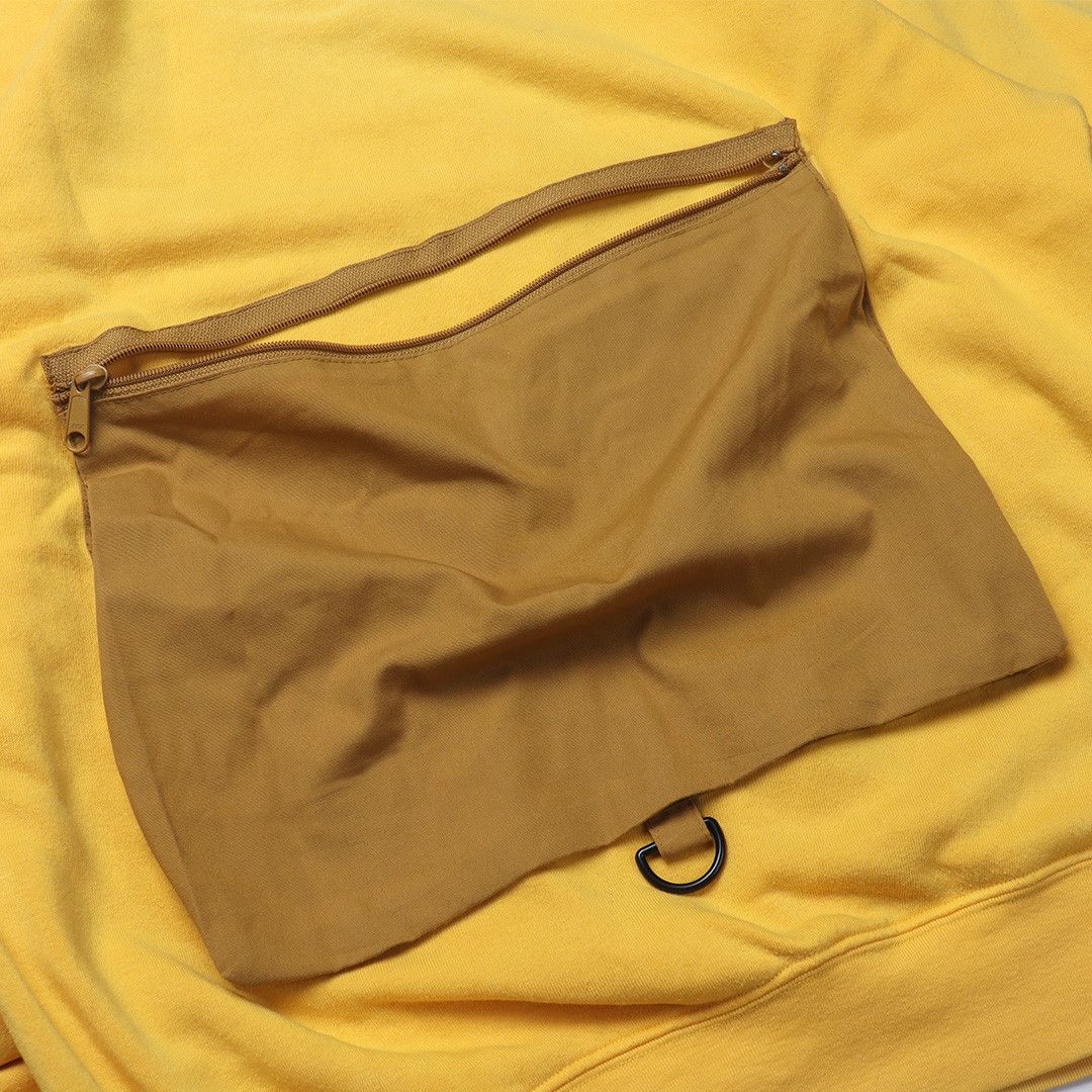 Custom × Nike Nike Tonal Swoosh Tactical Crewneck Yellow/Mustard | Grailed