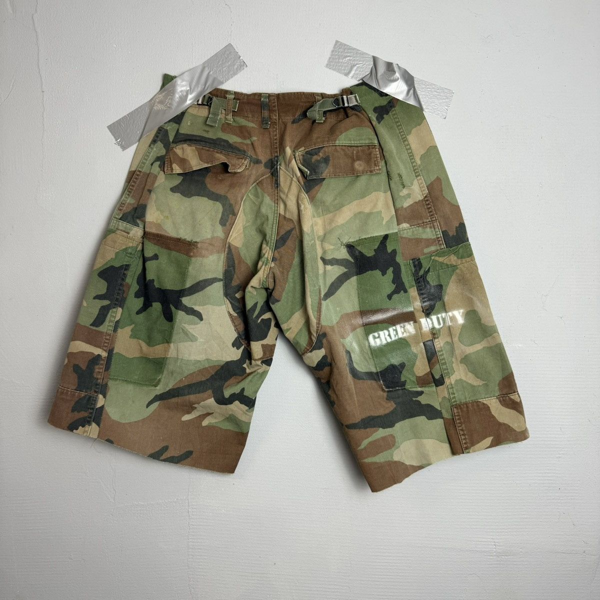 Vintage Camo military us army shorts rare custom oversized | Grailed