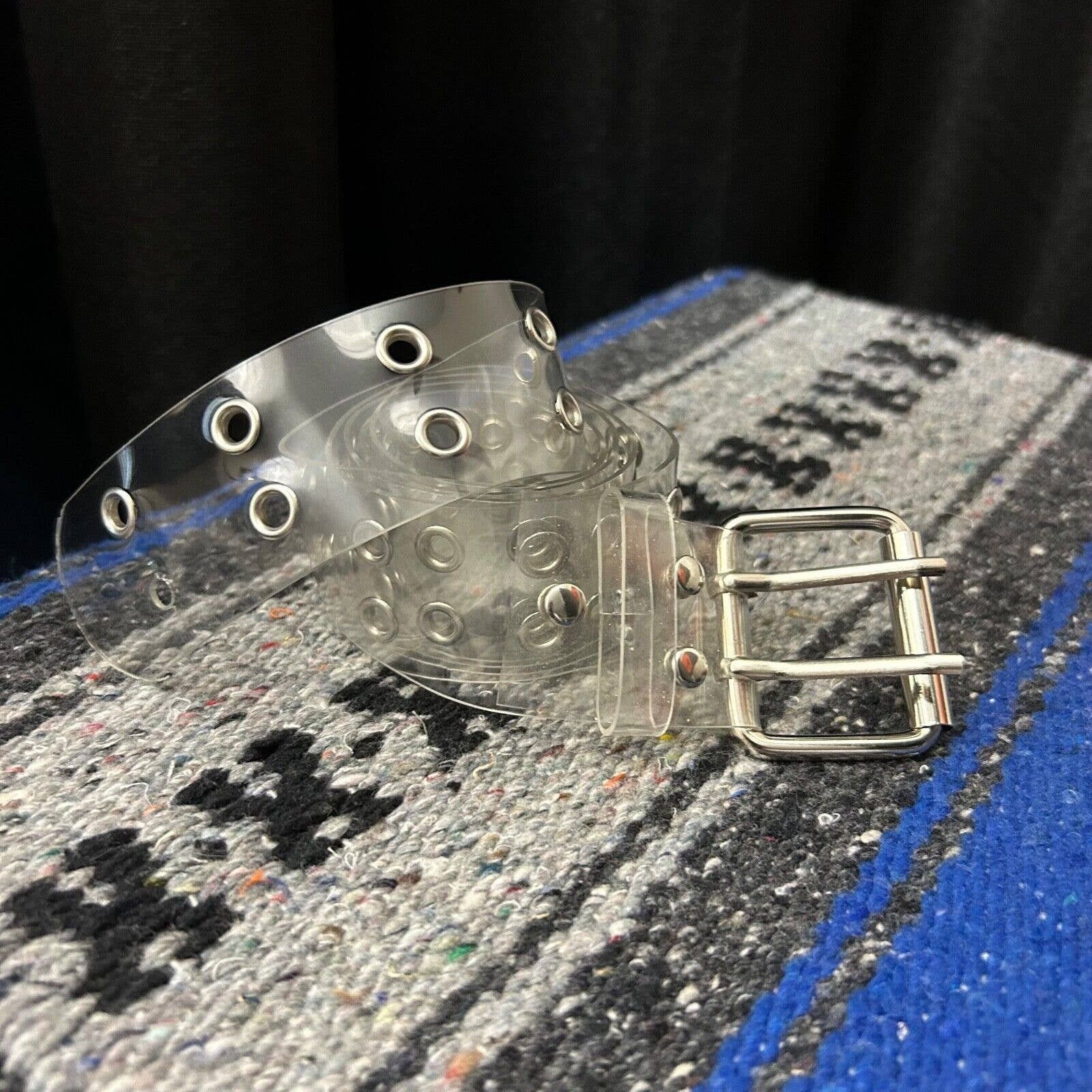 Vintage Vintage Clear Belt 90s y2k See Thru Lucite Plastic Up To 38 | Grailed