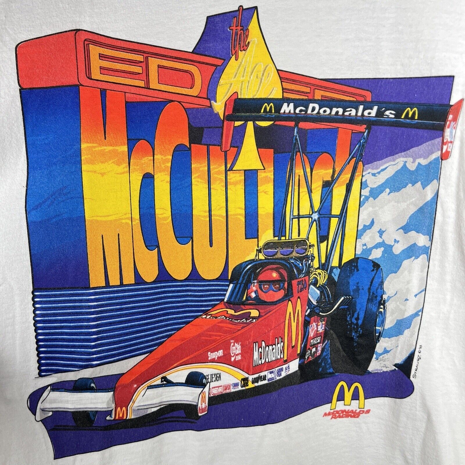 Vintage Vintage McDonalds Racing Ed McCulloch Tee Shirt Nascar | Grailed
