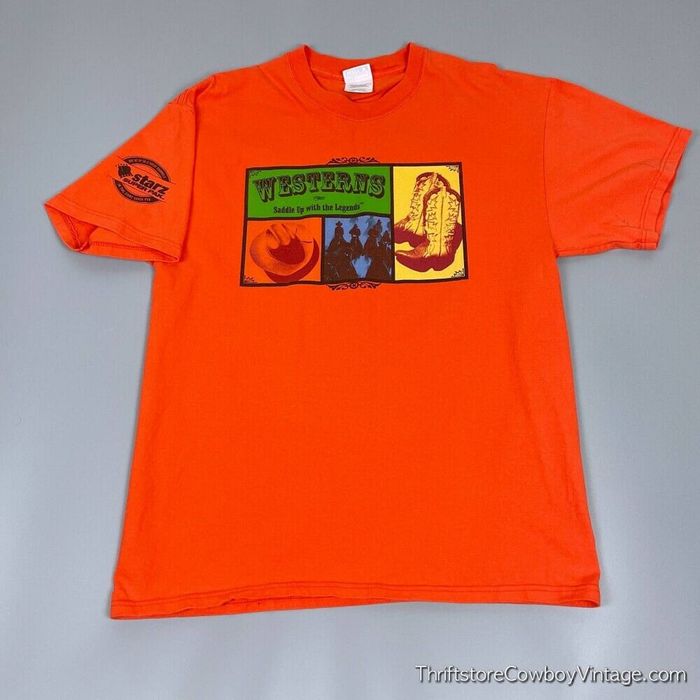 Vintage Vintage Y2K Westerns Channel Starz Super Pak Promo T-Shirt ...