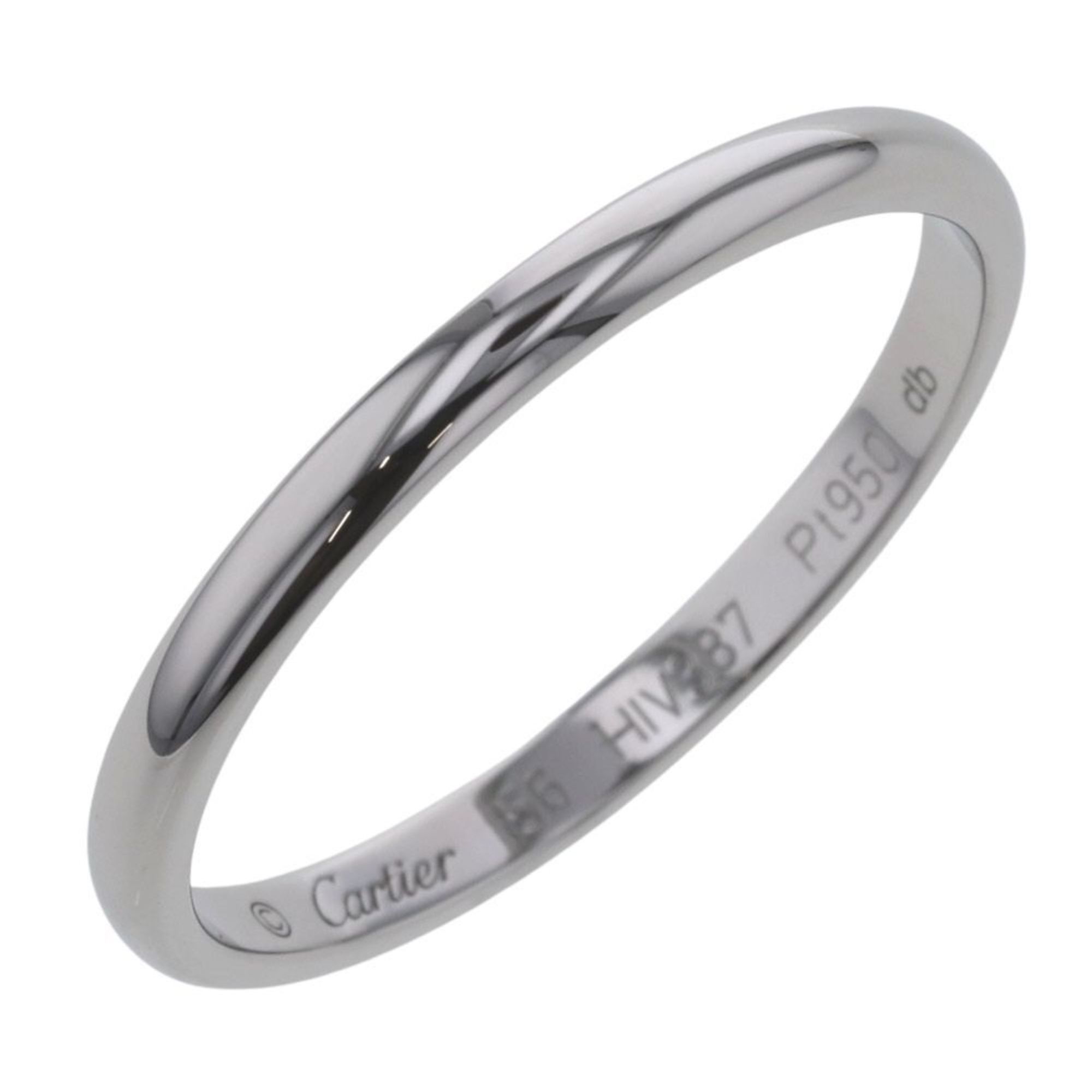 Cartier Cartier Ring 1895 Wedding Width approx. 2mm B4078000 Platinum PT950 No. 16 Men's CARTIER ...