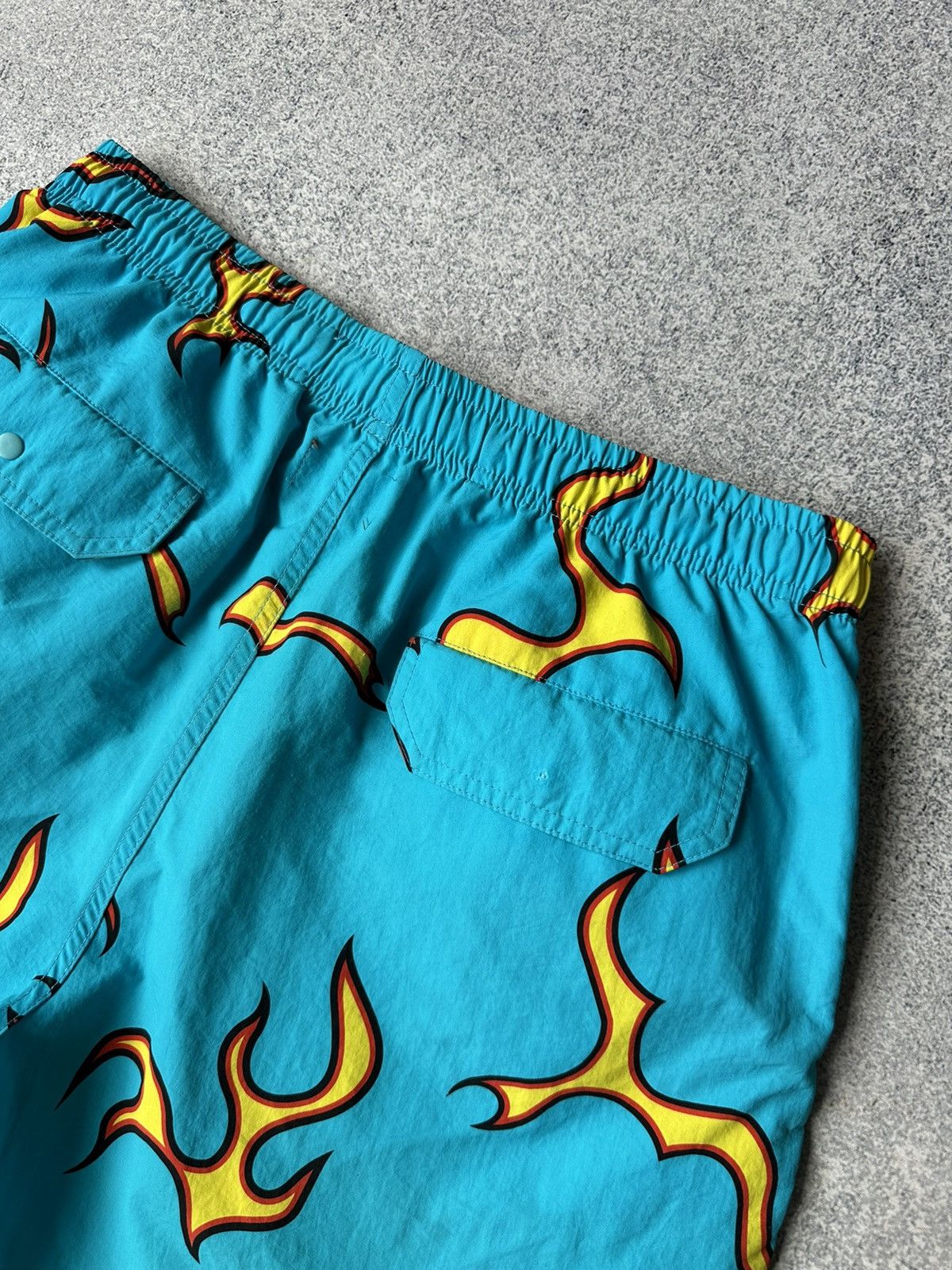 Vintage Vintage Golf Wang Tyler The Creator Blue Flame Shorts | Grailed