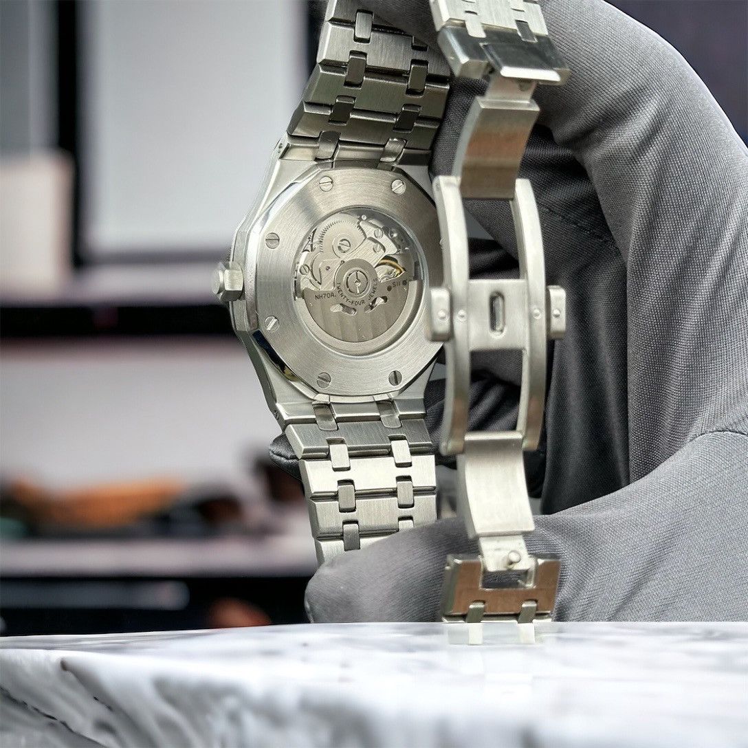 Seiko Seiko Mod Royal Oak Grey Arabic Dial Automatic Steel Watch | Grailed