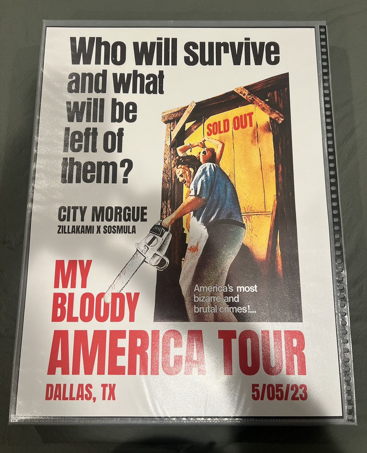 City Morgue City Morgue My Bloody America tour poster Dallas TX | Grailed