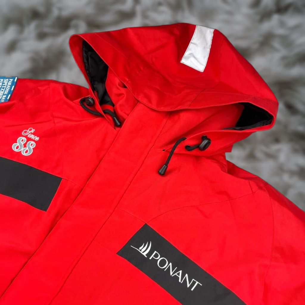 Vintage NEW Ponant Men's Hooded Full Zip Polar Expedition Parka Jacket ...