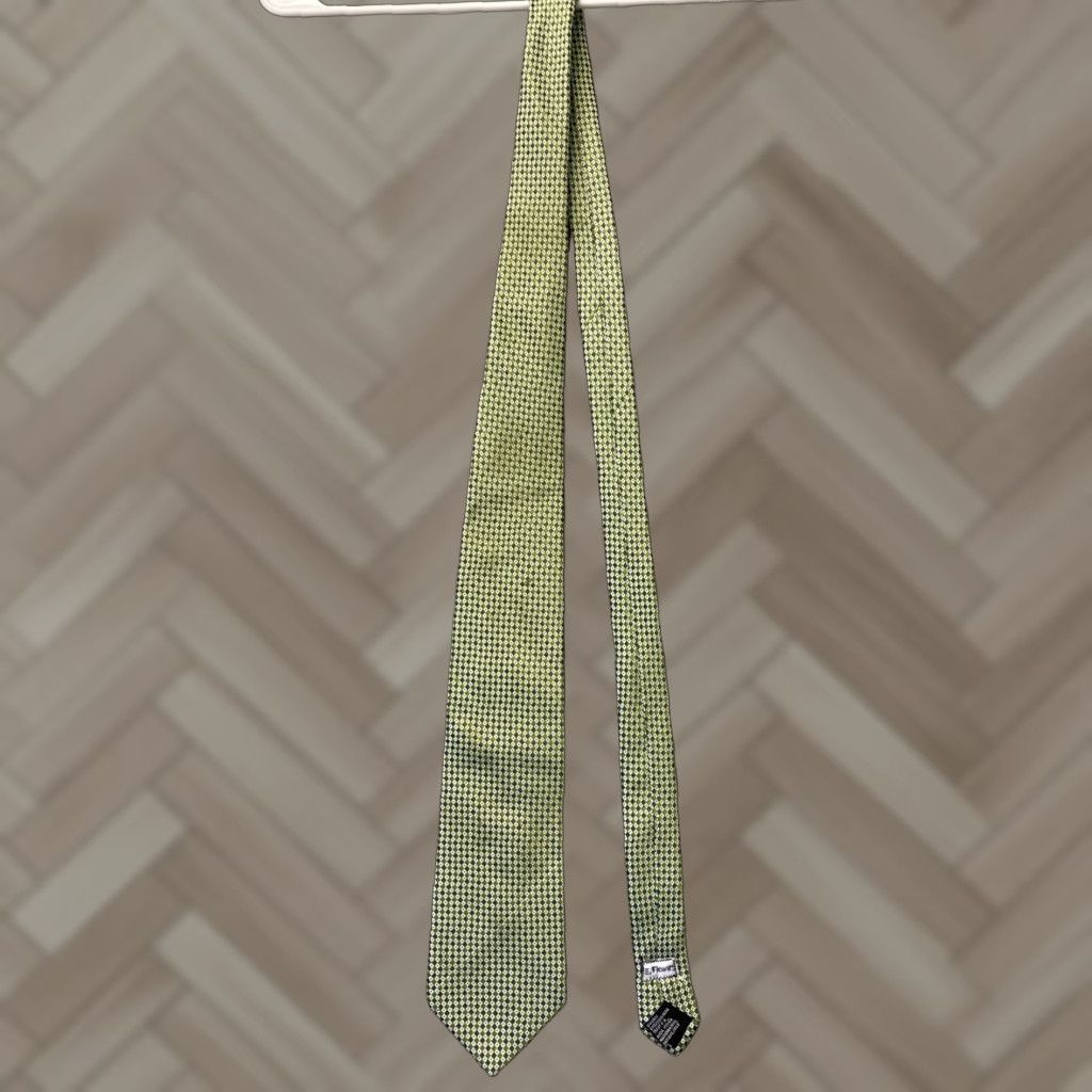 Baldinini Roberta Baldini Tie Firenze Live Green Geometric Silk ...