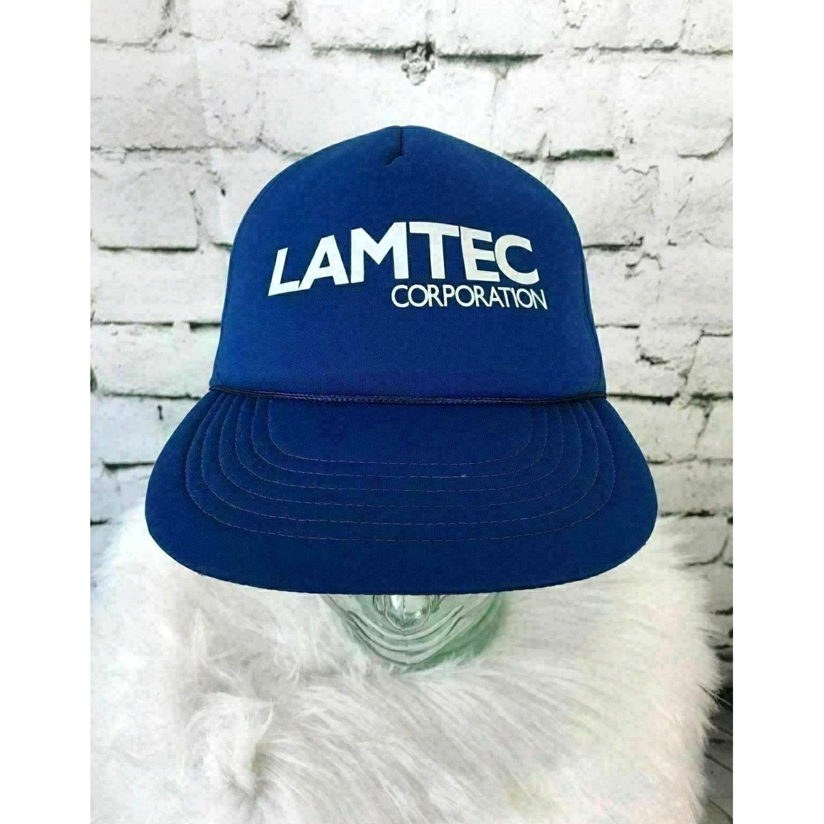 Vintage Vintage Style Blue Foam Adjustable Ball Cap Mens One Size ...