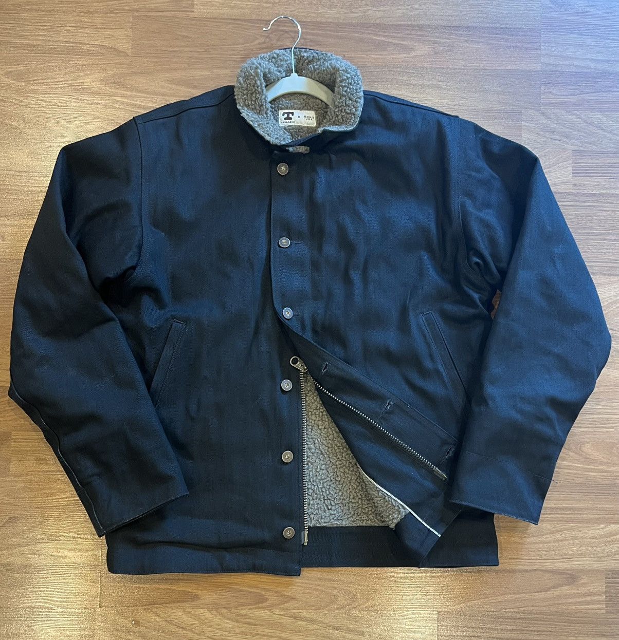 Tellason Tellason Blubaugh N1 Deck Jacket Japanese Selvedge Denim MED ...