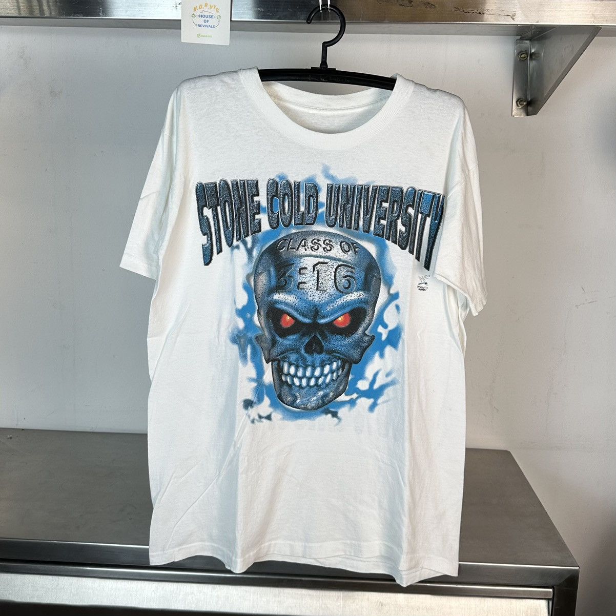 Vintage Vintage 90s Stone Cold University Steve Austin WWF T-shirt ...