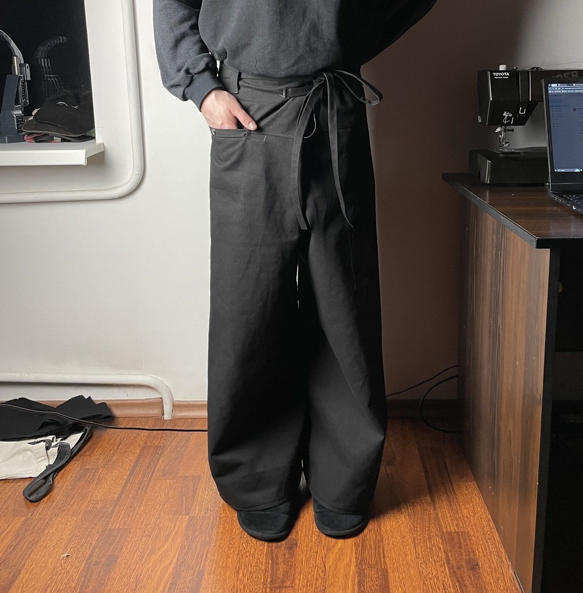 Handmade wide leg pants | Grailed