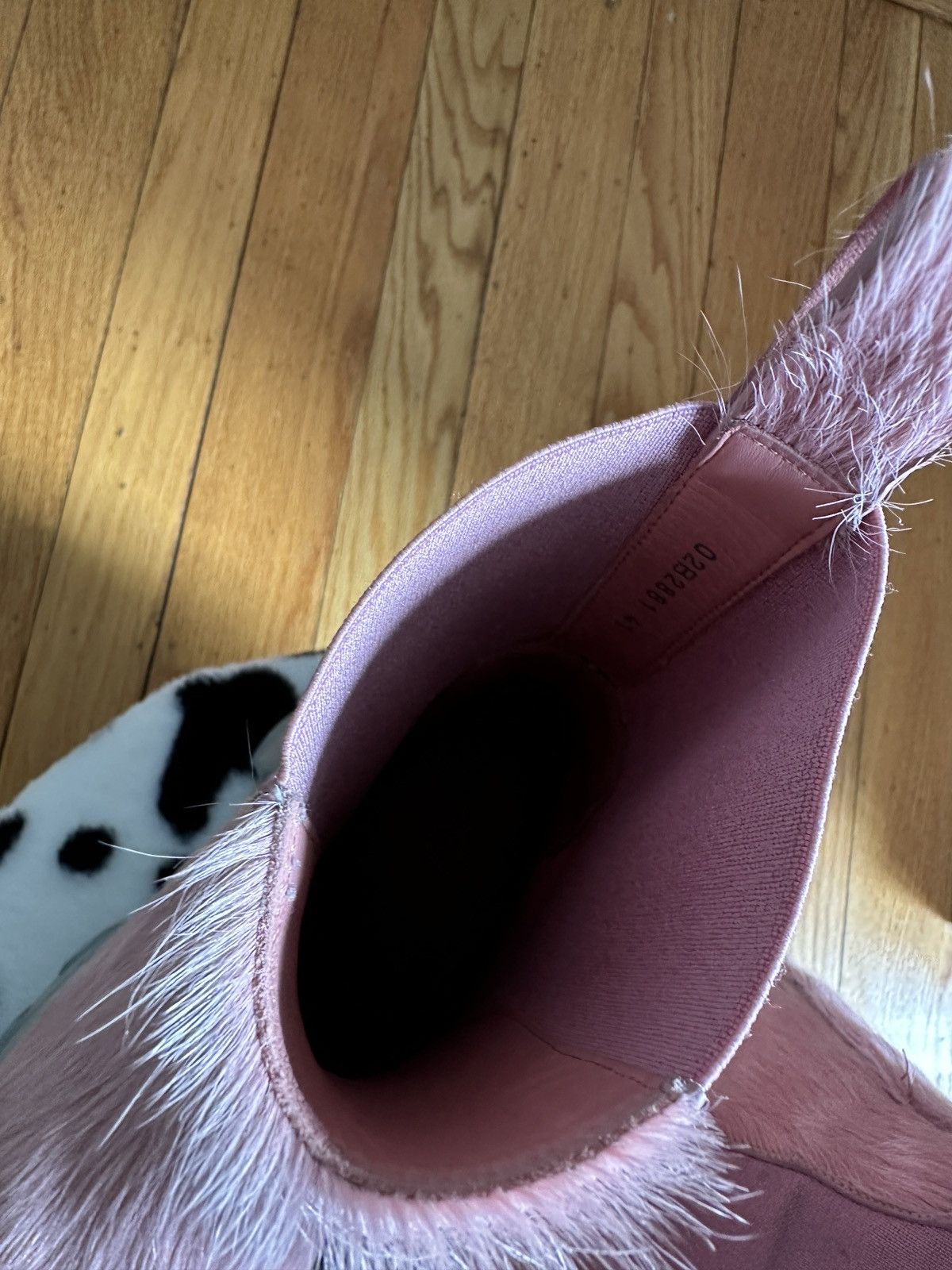 Rick Owens Rick Owens Pink Pony Hair Bozo Tractor Boots | Grailed