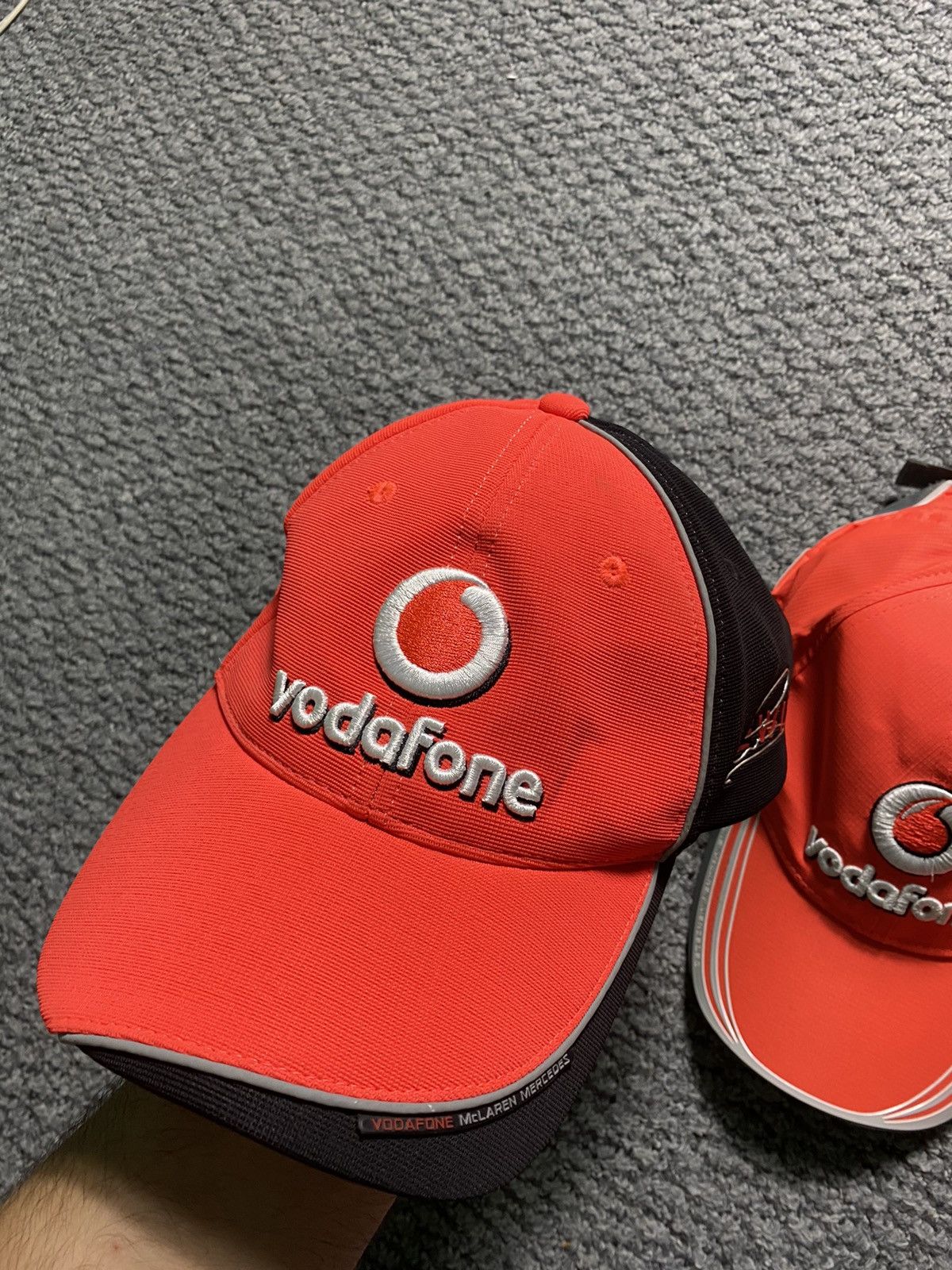 Racing × Streetwear × Vintage Vodafone McLaren Mercedes Lewis Cap Hat ...