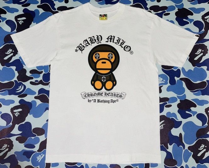 Bape Bape x Chrome Hearts Baby Milo Tee | Grailed