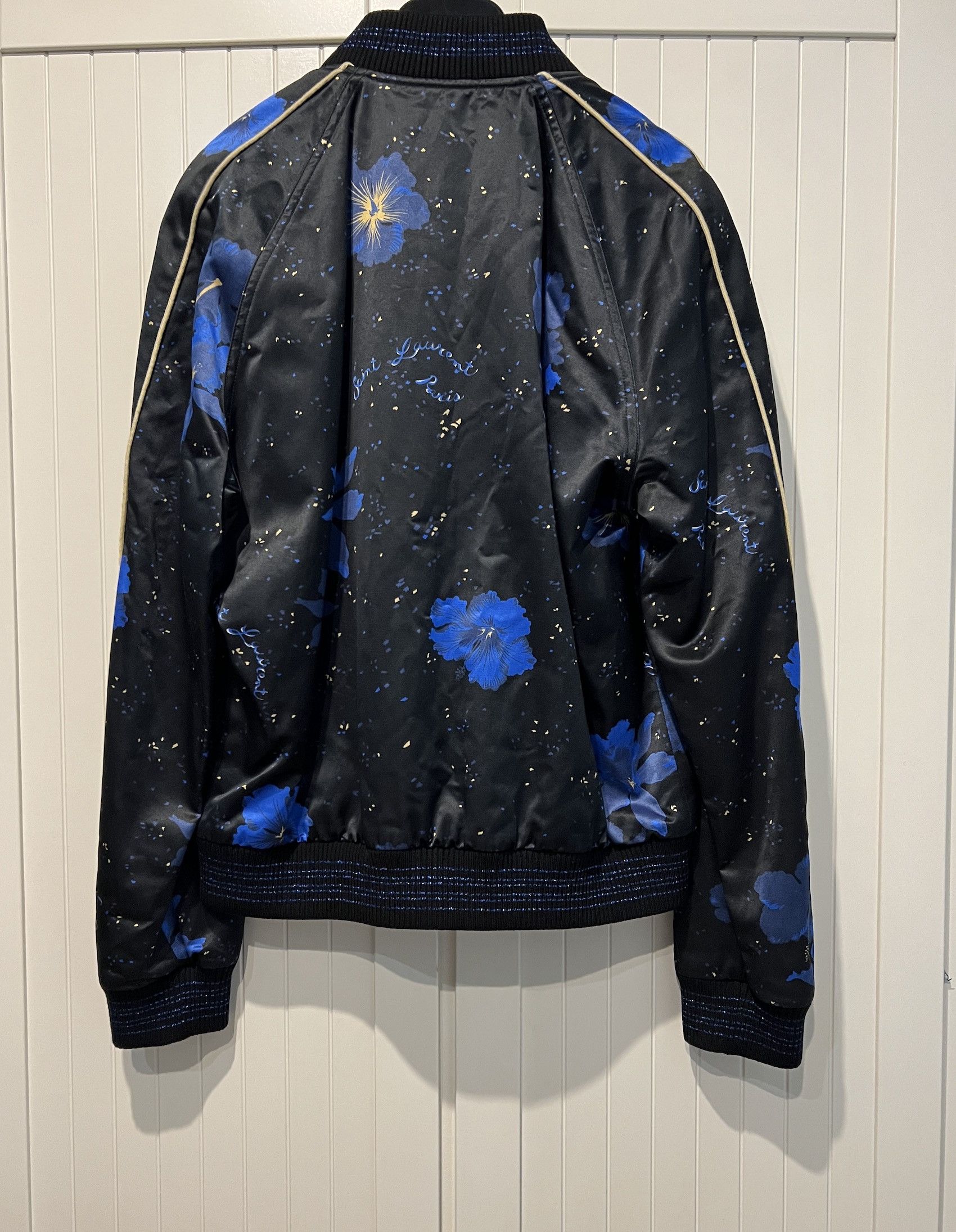 Saint Laurent Paris SS'21 Bomber Hibiskus Print | Grailed