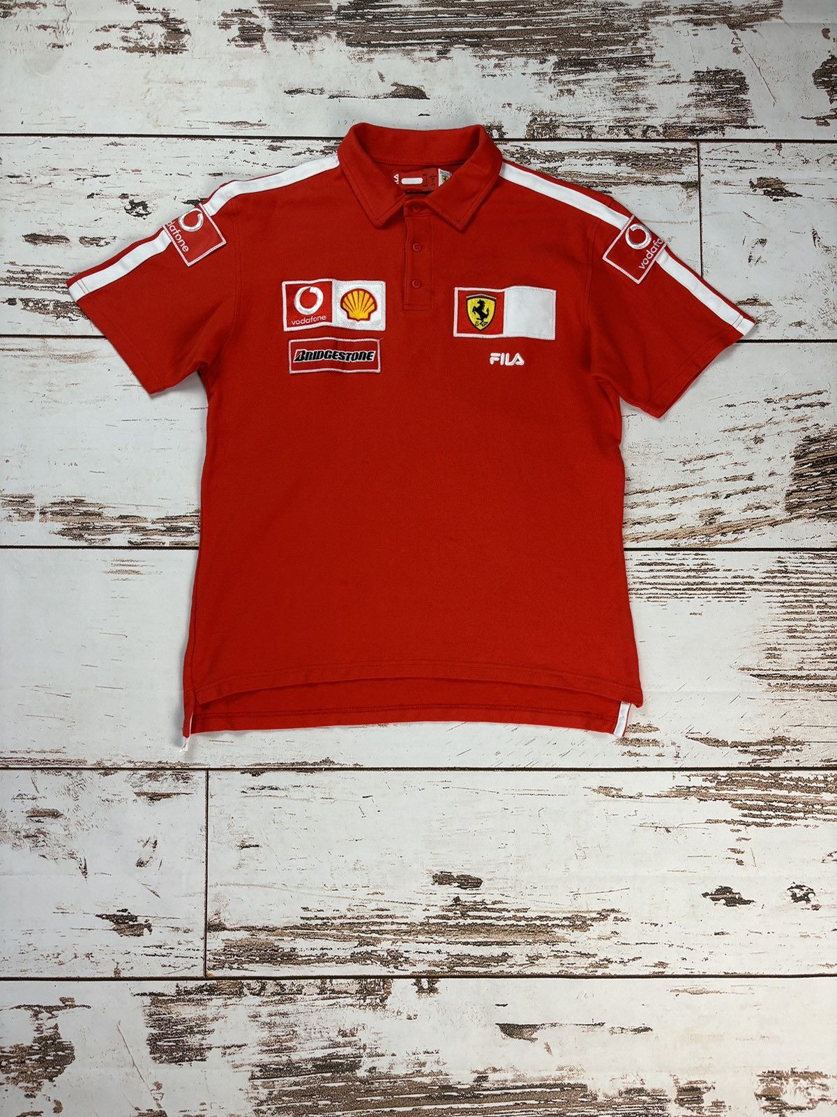 Fila Fila Ferrari Racing F1 Formula Uno Polo Shirt Vintage | Grailed