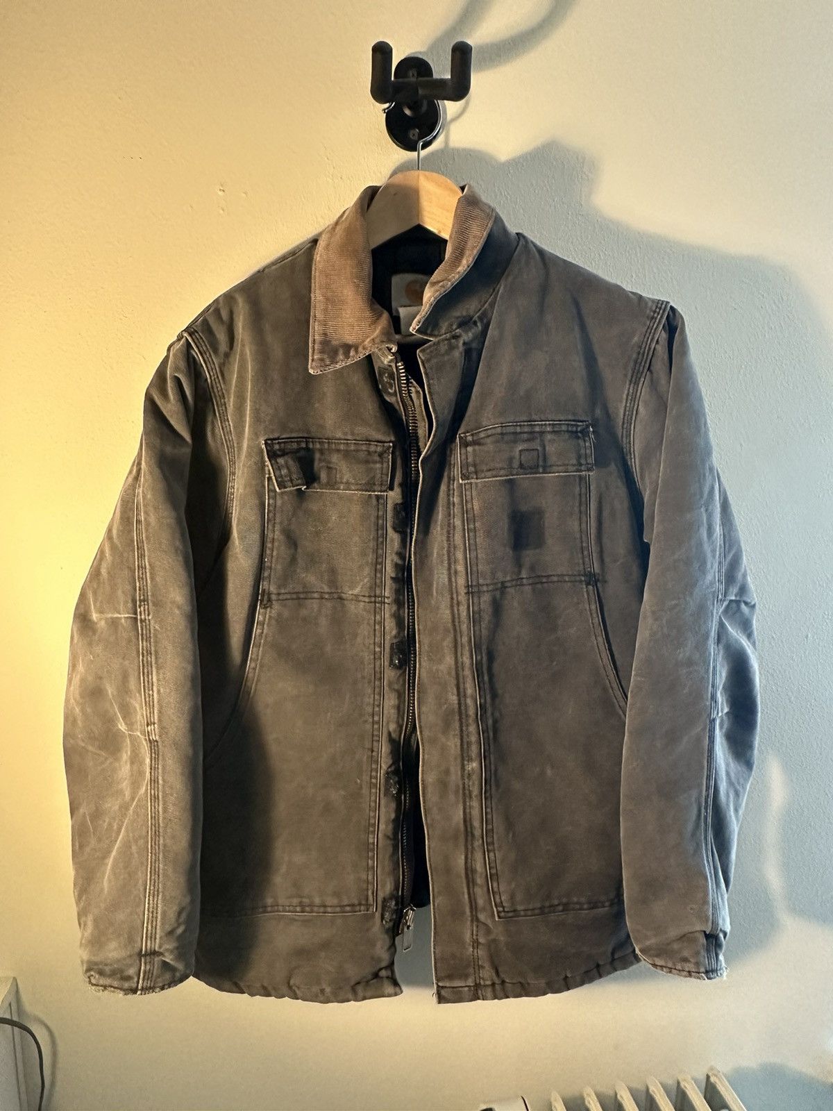 Carhartt × Streetwear × Vintage VINTAGE CARHARTT HEAVY GREY/BROWN ...