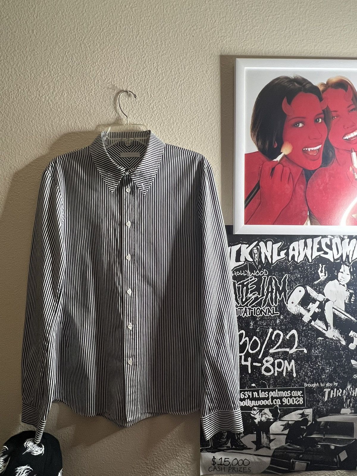 Number (N)ine Number Nine Striped Button Up | Grailed