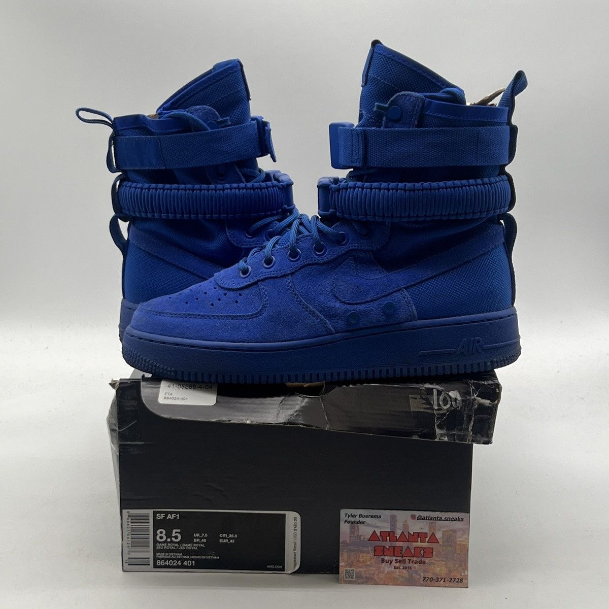 Nike Sf Air Force 1 game royal | Grailed
