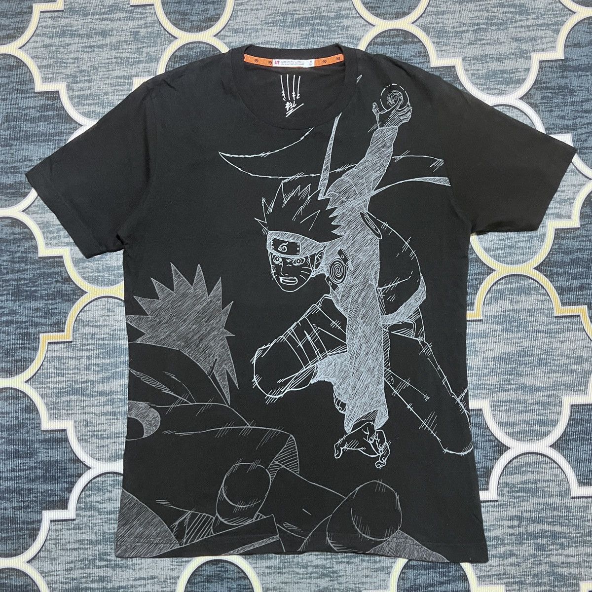 Anima × Movie × Uniqlo Naruto Vs Sasuke Scene Iconic Anime Tshirt | Grailed