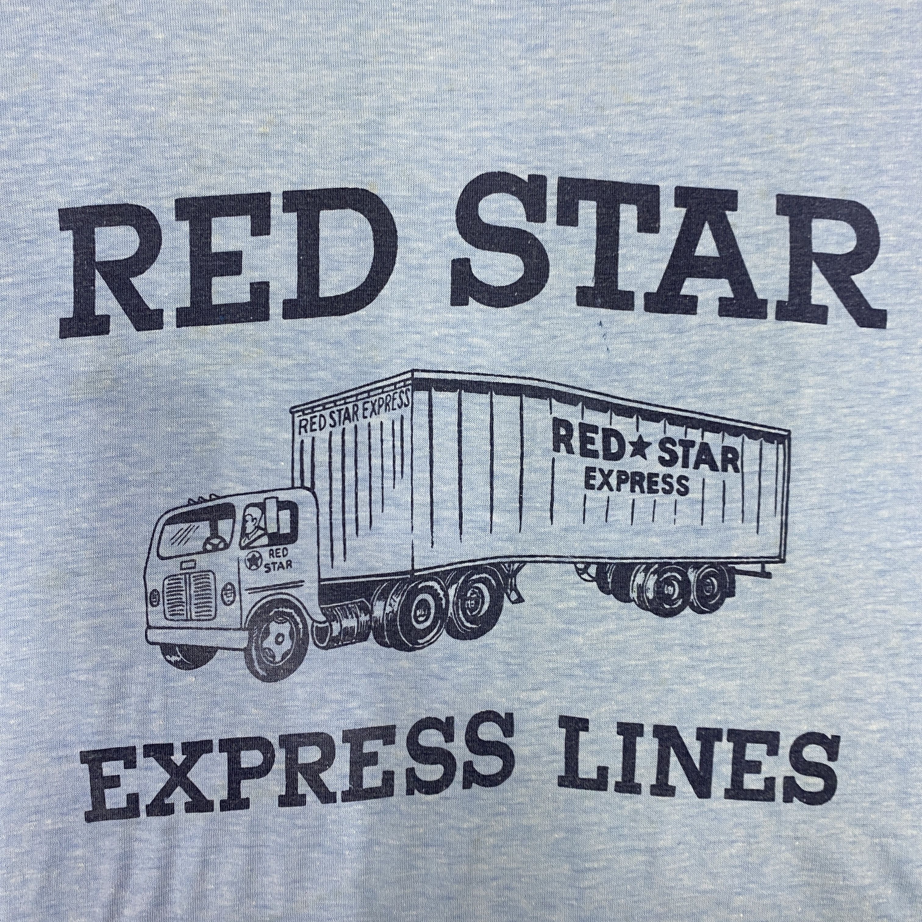 Vintage Vintage Ringer Red Star Express Lines Tshirt - J092 | Grailed